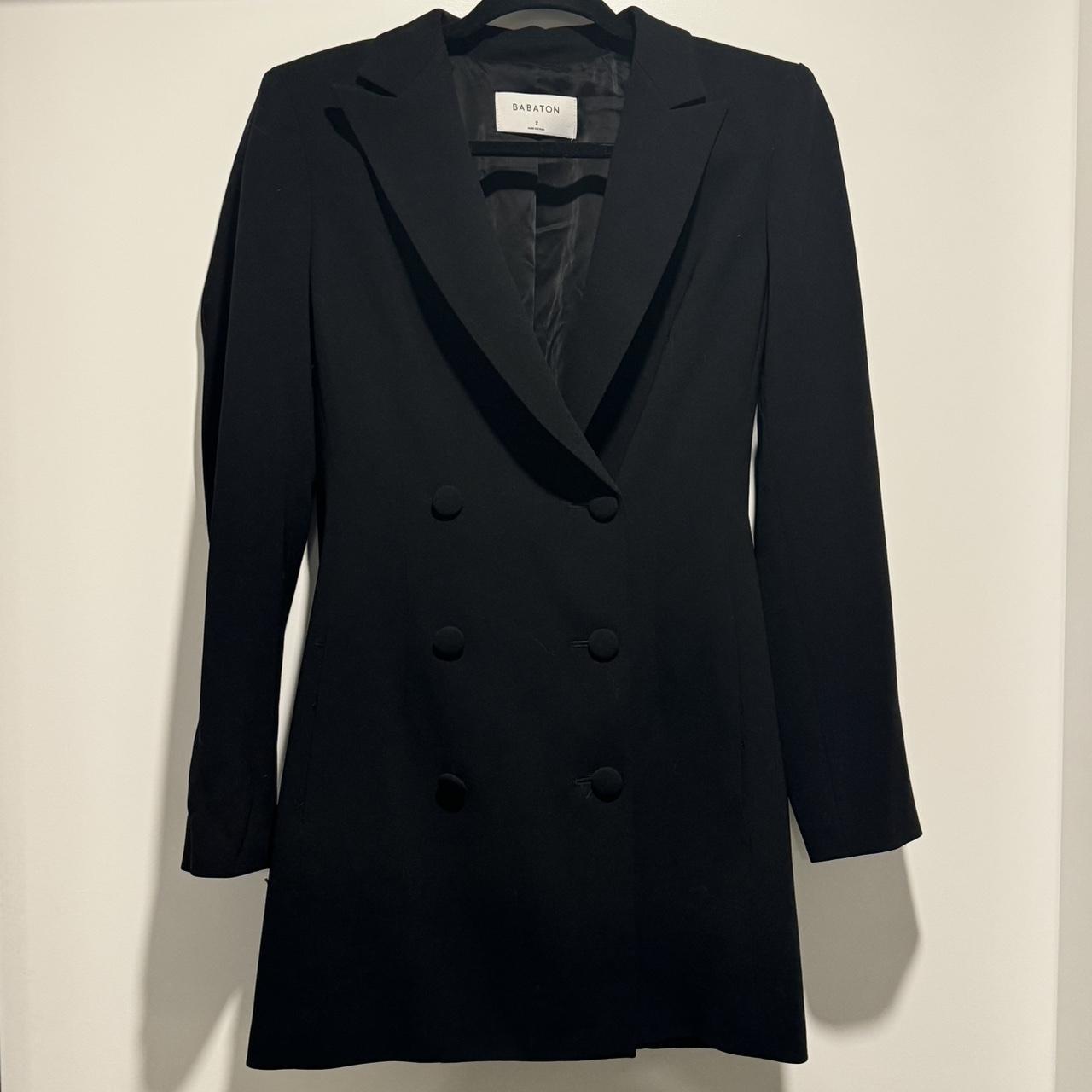 Babaton Pelli Blazer Dress Black Size 2 - Depop
