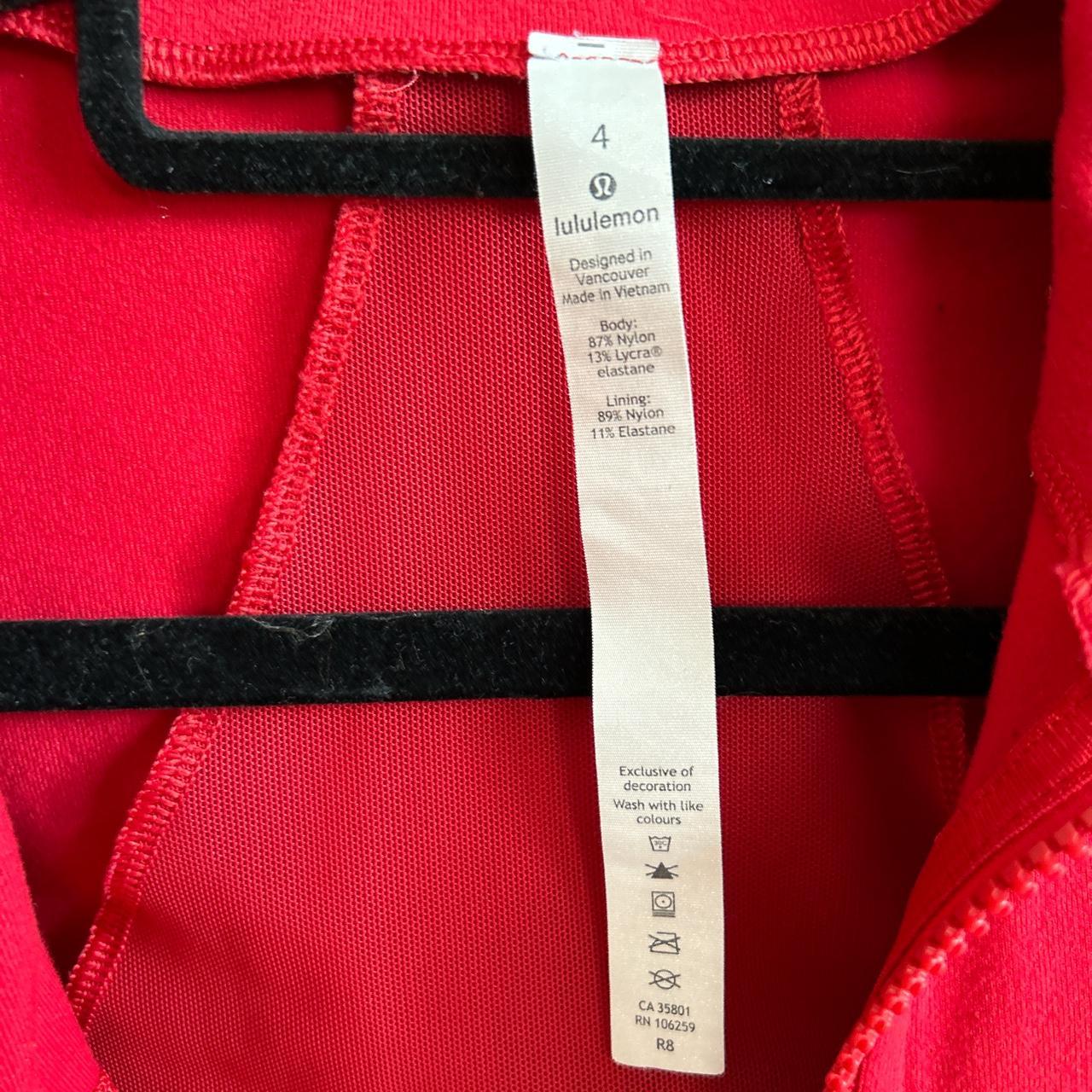 Lululemon Women's Red Coat | Depop