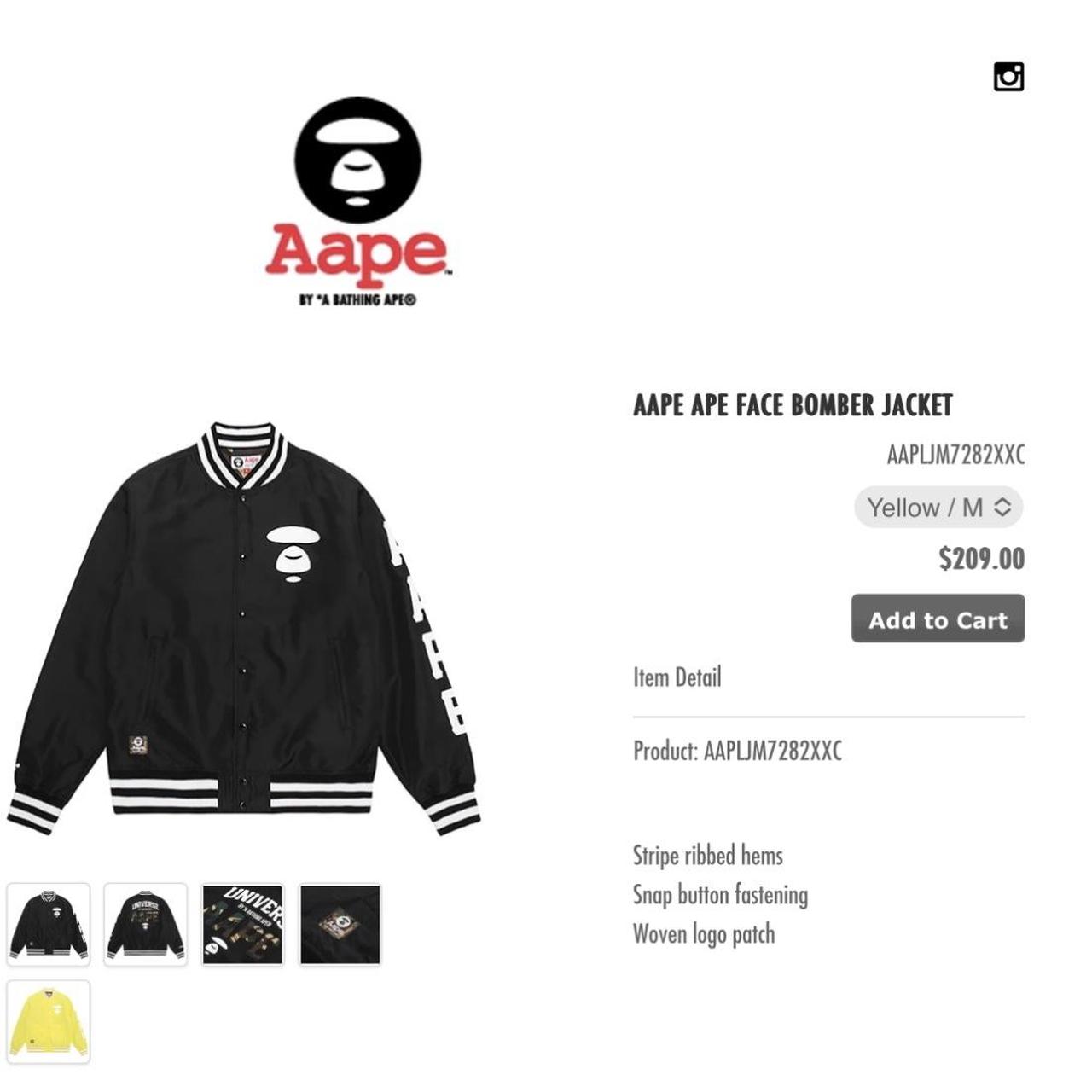 Aape Varsity Jacket Size Small. - Depop