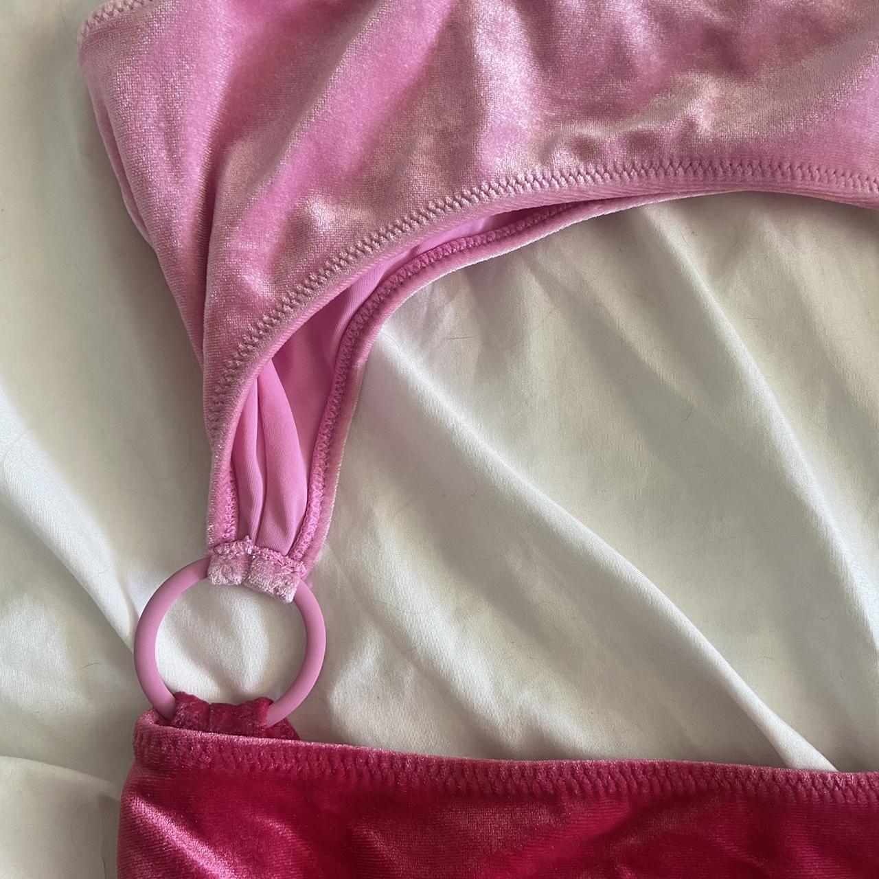 Pacsun Womens Pink Swimsuit One Piece Depop