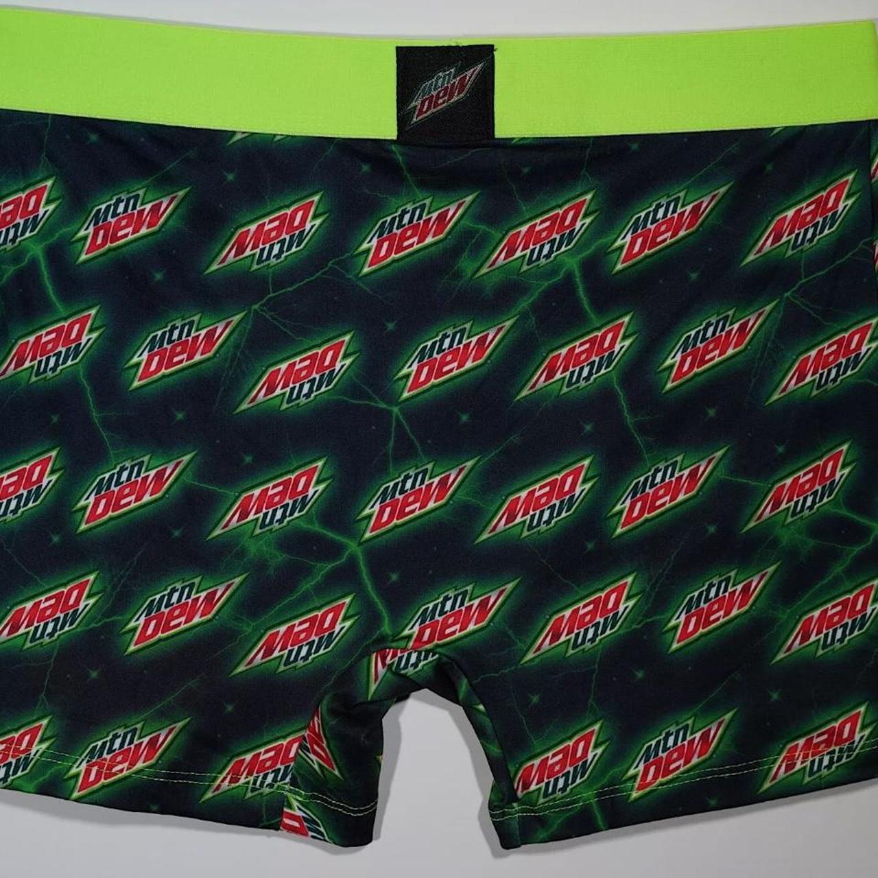 Crazy Boxer Mtn Dew Boxer Briefs Men's Sz M... - Depop