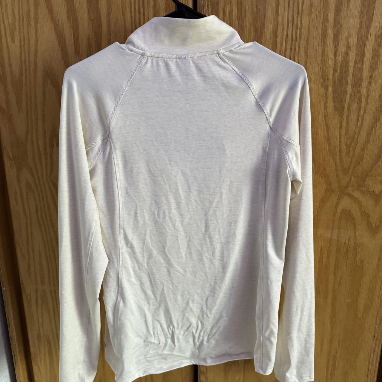 white racer jacket size - medium barely worn... - Depop