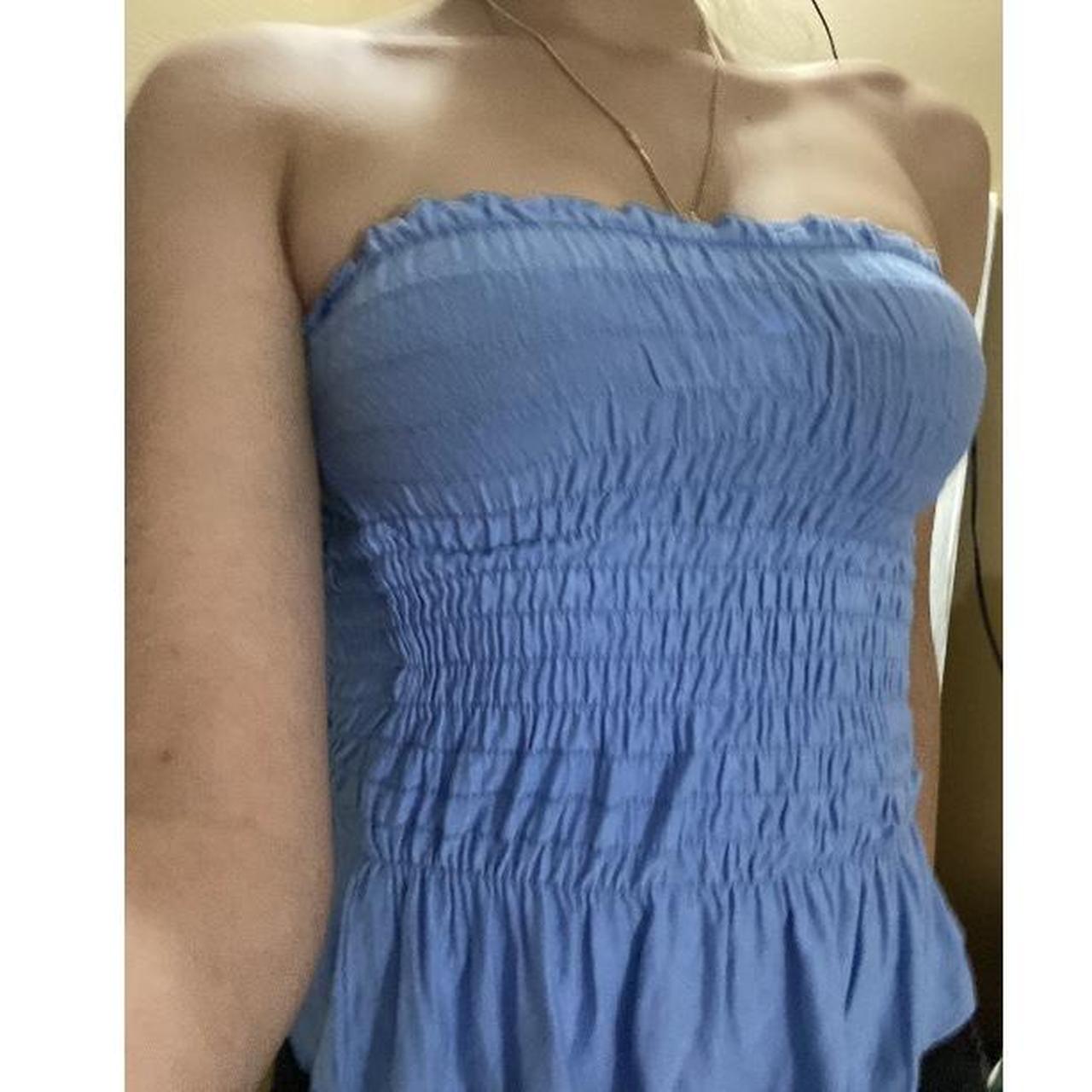 - Ruffled Tube top - Size XS - Depop