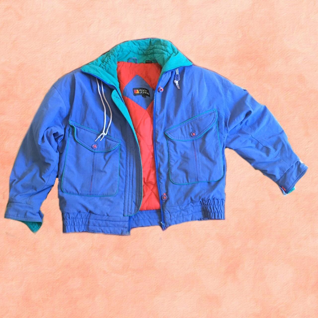 ANDY JOHNS VINTAGE RETRO BOMBER JACKET (PIT TO PIT... - Depop