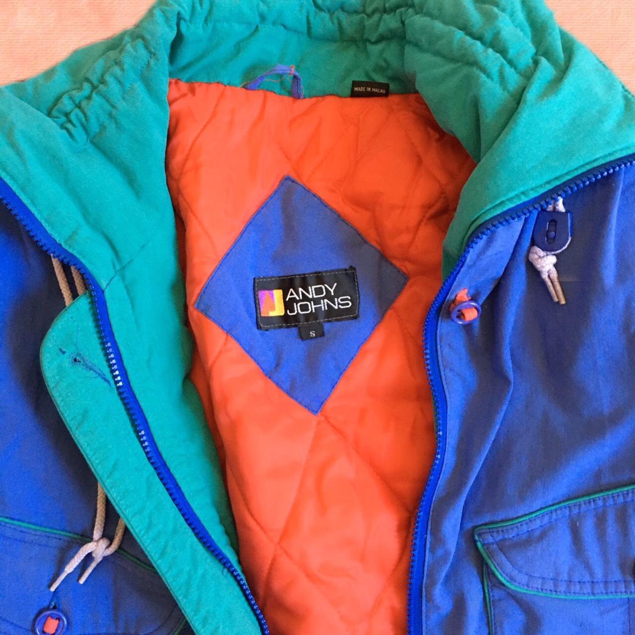 ANDY JOHNS VINTAGE RETRO BOMBER JACKET (PIT TO PIT... - Depop