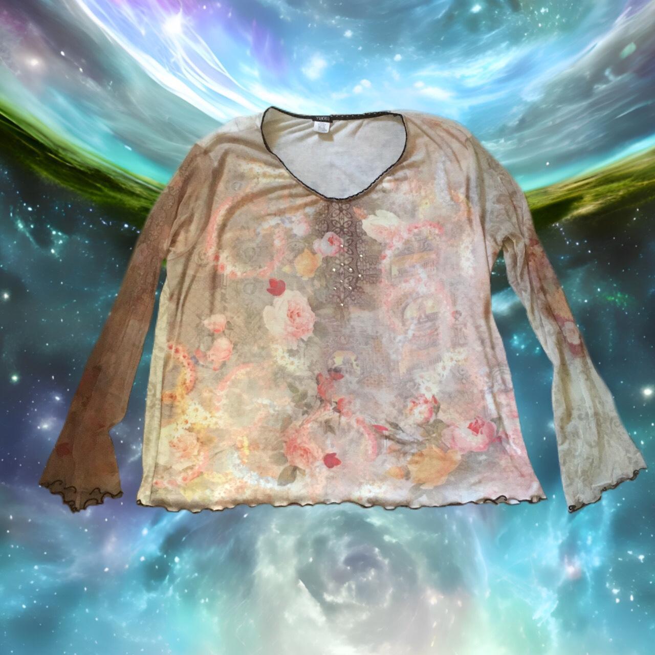 YUKIKO (VINTAGE) ANGELIC DESIGN LONG SLEEVE SIZE XL - Depop