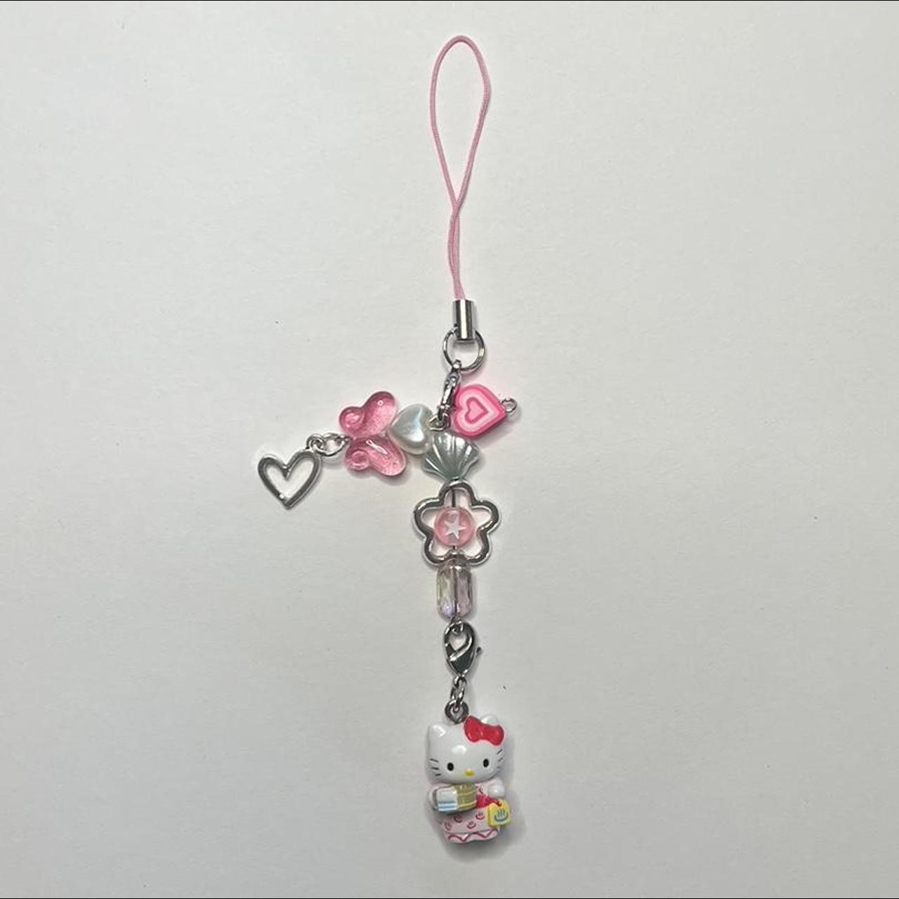 Pink hello kitty charm 🎀 #hellokitty #phonestrap... - Depop
