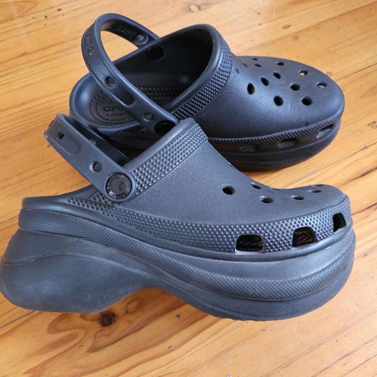 Crocs bae platform clog in black Size 6 (W 6) Only... | Depop