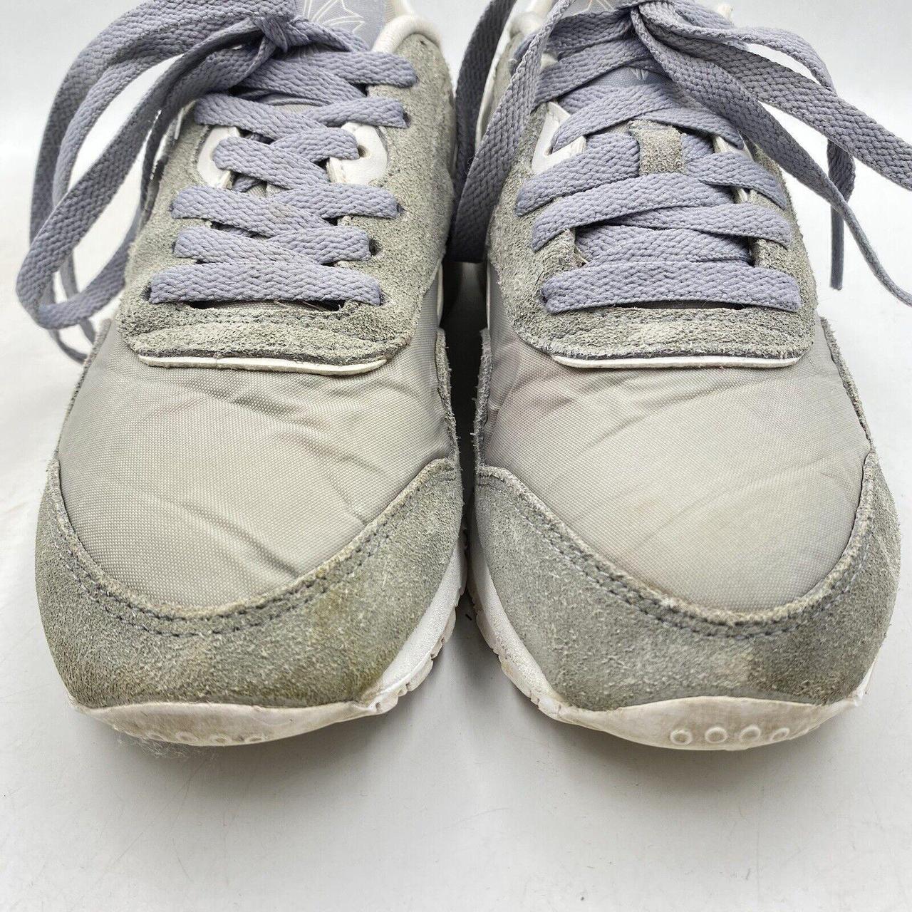 REEBOK CLASSIC GREY SUEDE TRAINERS SIZE UK 5 LILAC... - Depop