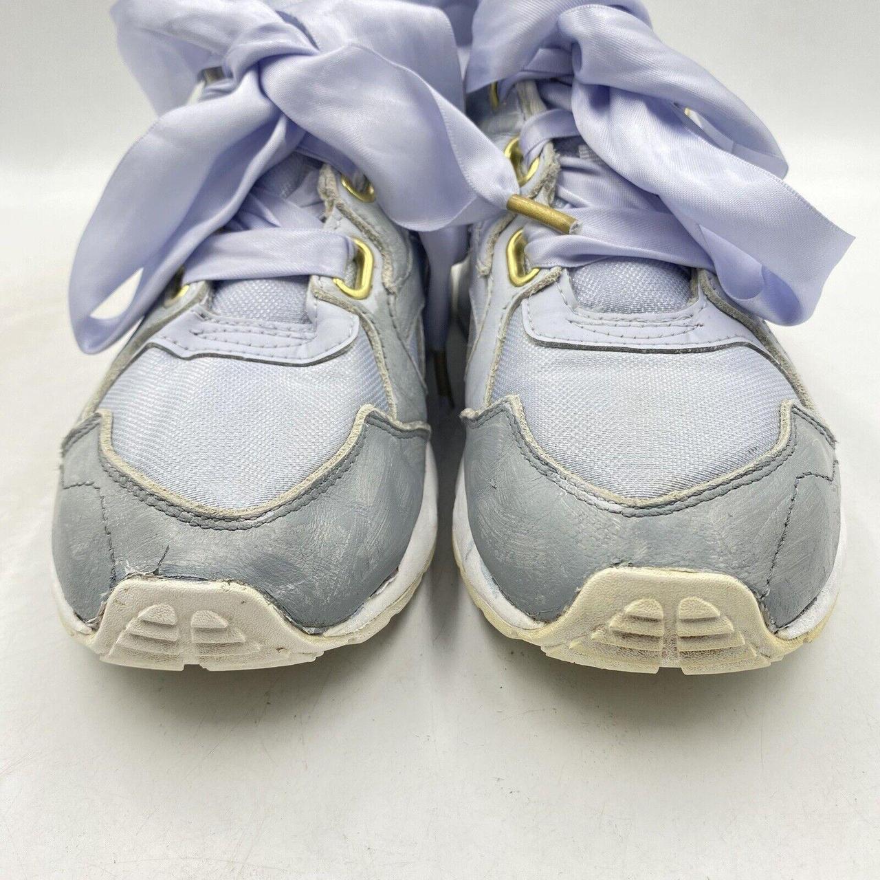 PUMA PREVAIL HEARTS LILAC TRAINERS SIZE UK 4 LEATHER... - Depop