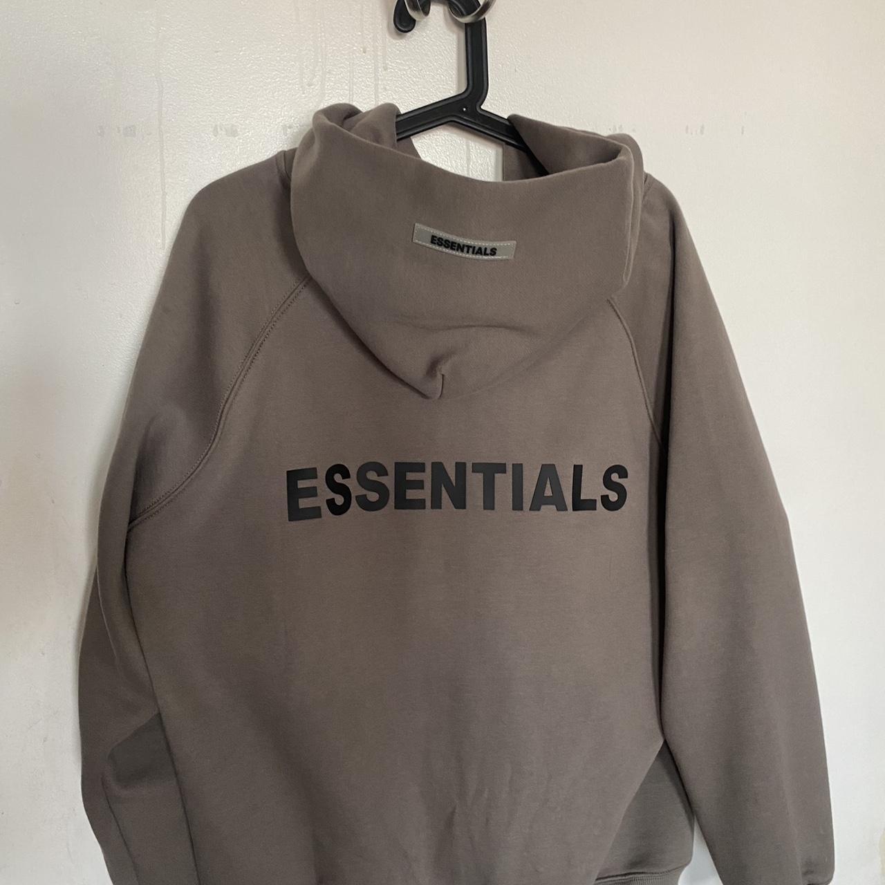Essentials Men's Grey and Brown Jumper | Depop