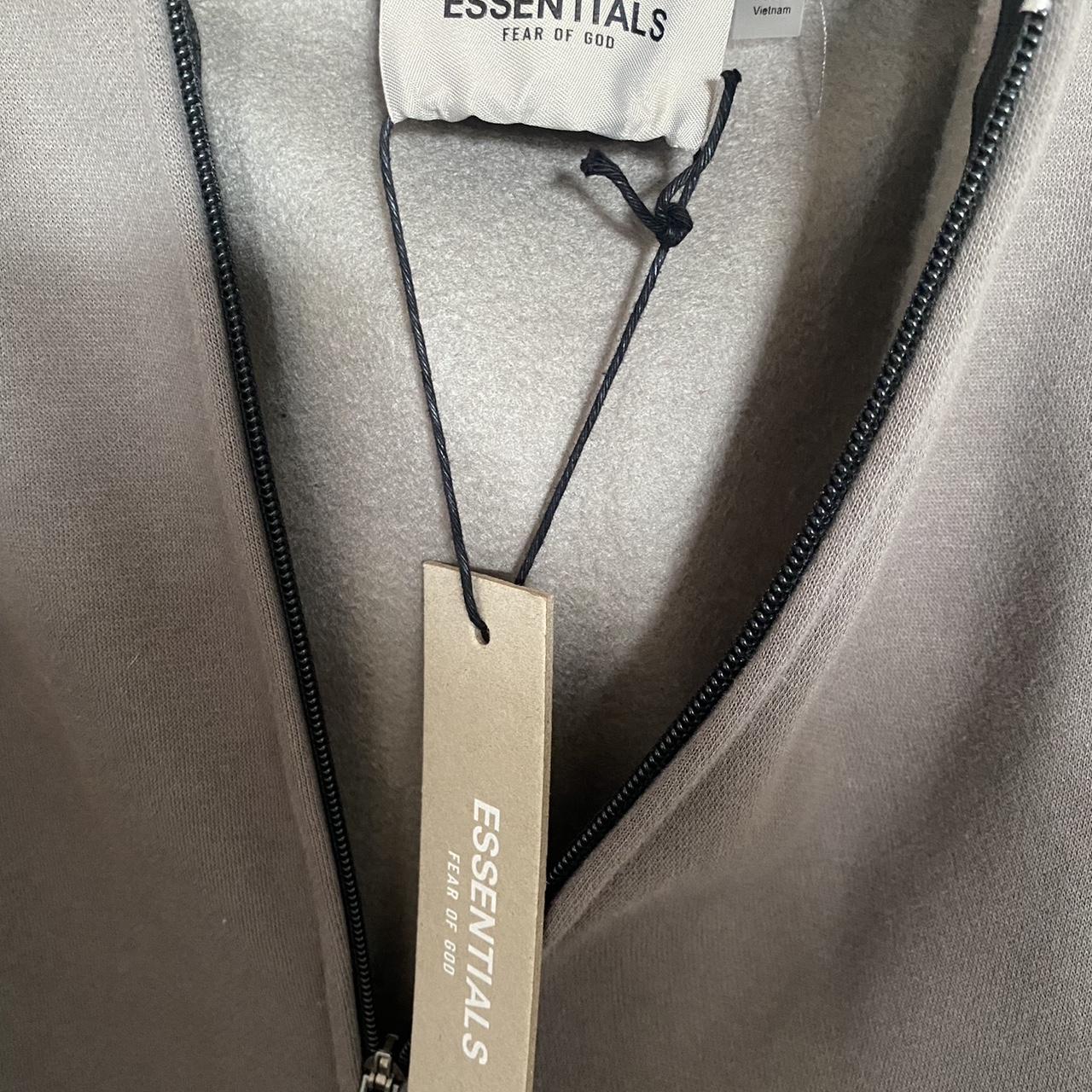 Essentials Men's Grey and Brown Jumper | Depop