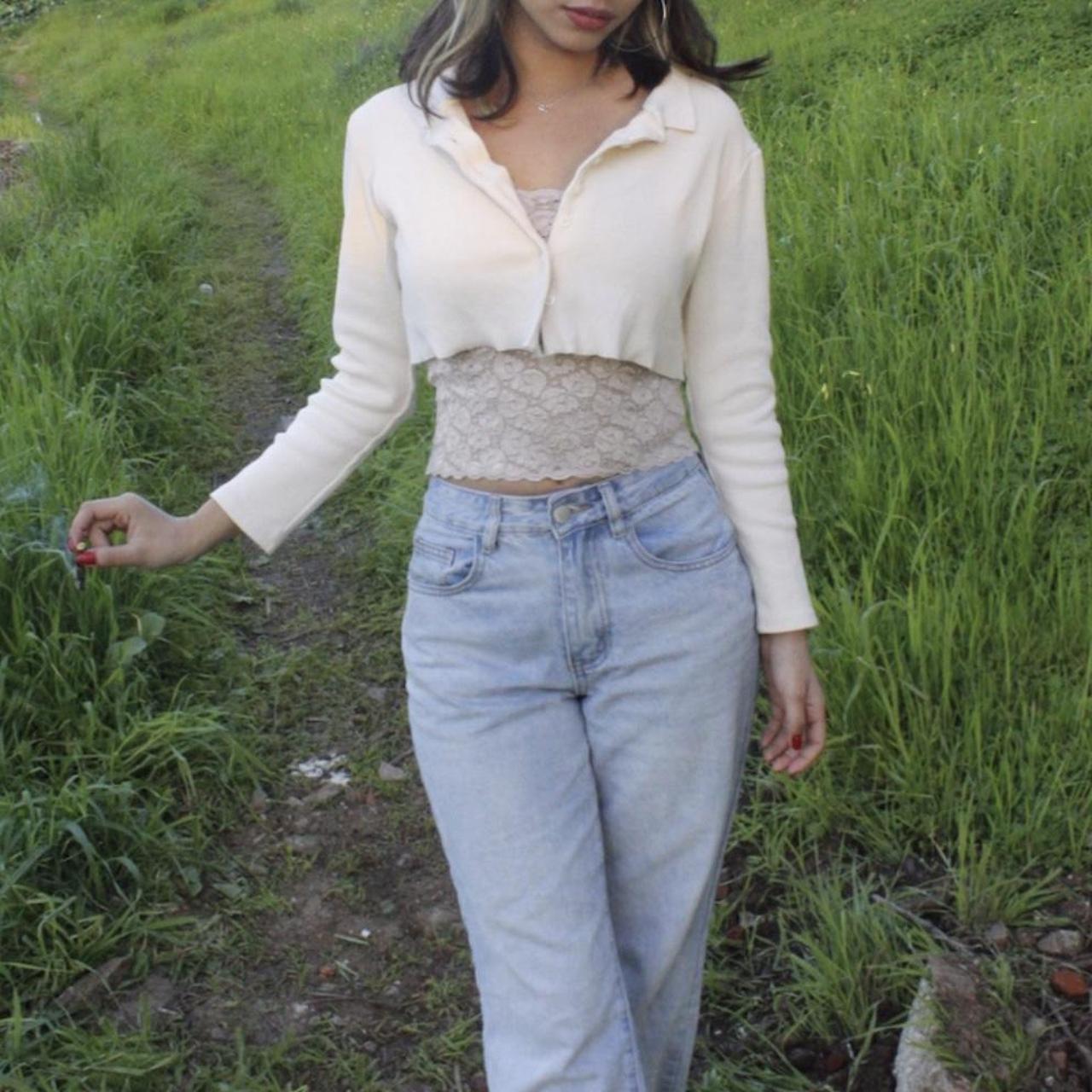 💛 Princess polly cropped cardigan 💛 Adorable preppy... - Depop