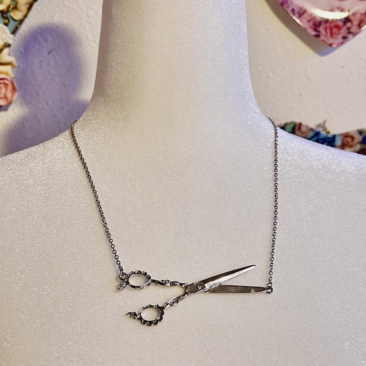 scissors chain necklace - Depop