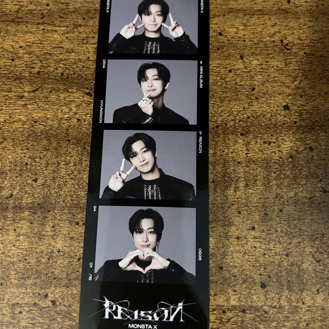 Monsta X Reason Hyungwon 4-Cut Strip Sent tracked... - Depop