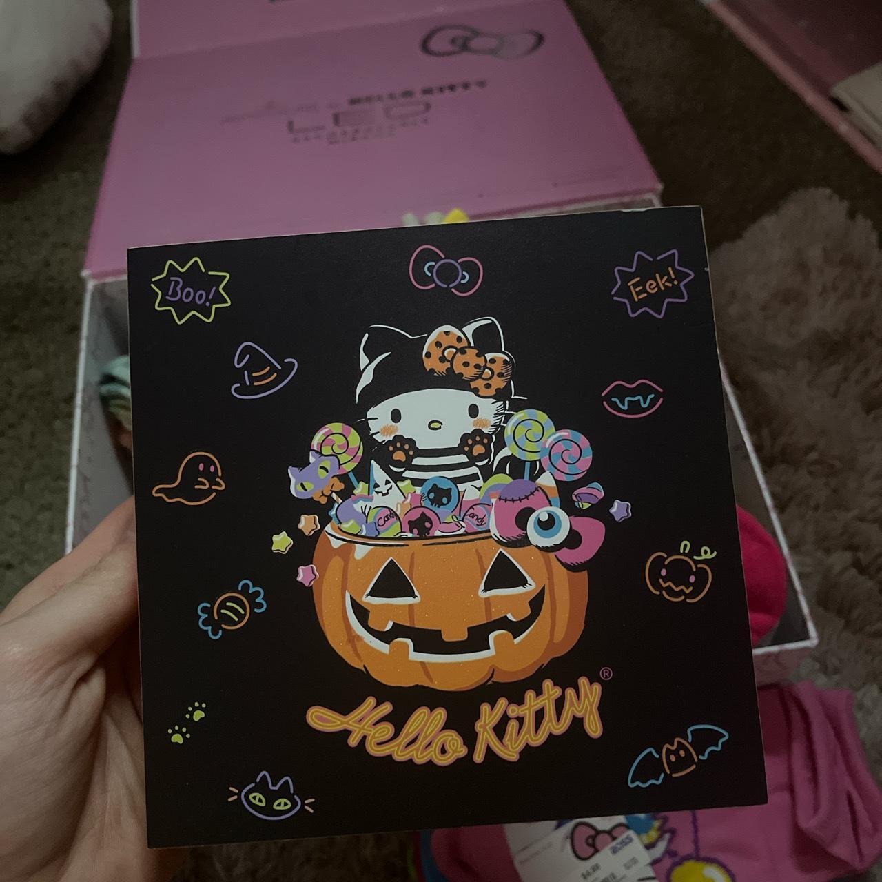 Hello kitty Halloween sign glitter pumpkin super... - Depop