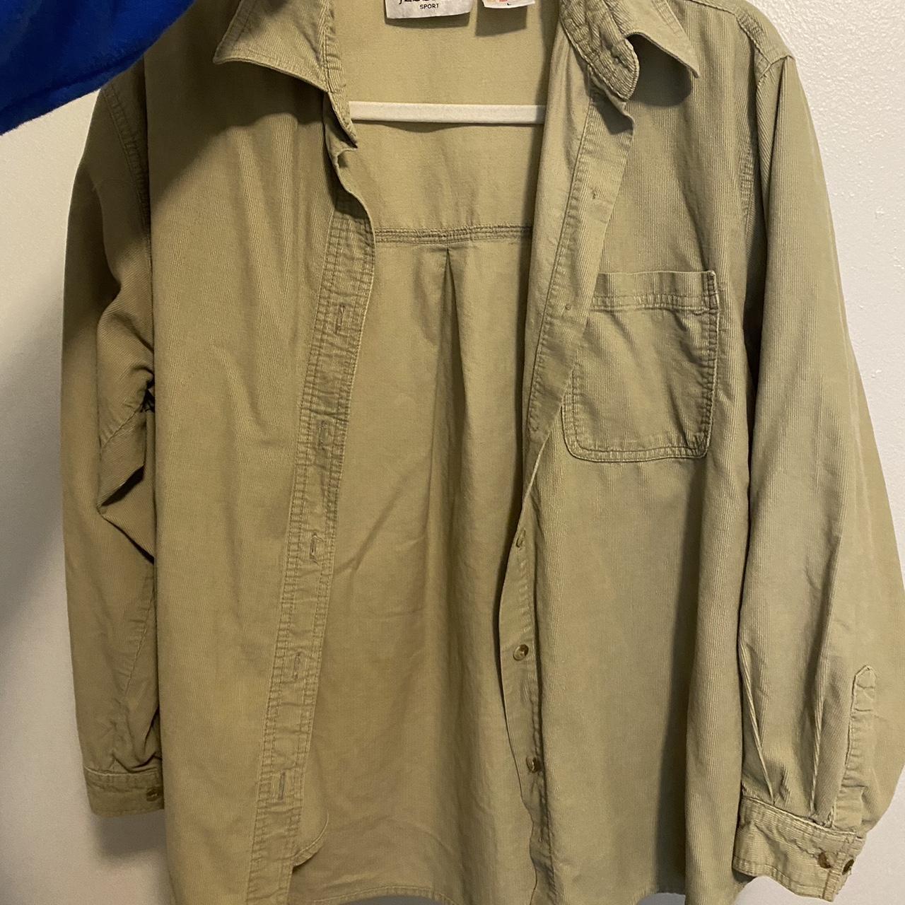 Thrifted vintage corduroy throw over/ oversized... - Depop