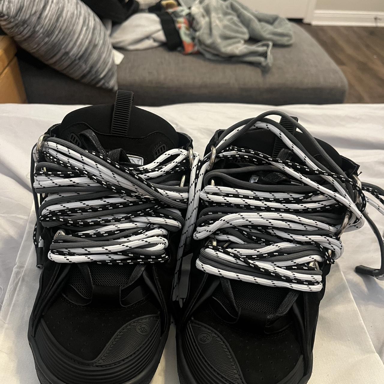 Black lanvins multi lace Sz 46 (fits like a... | Depop