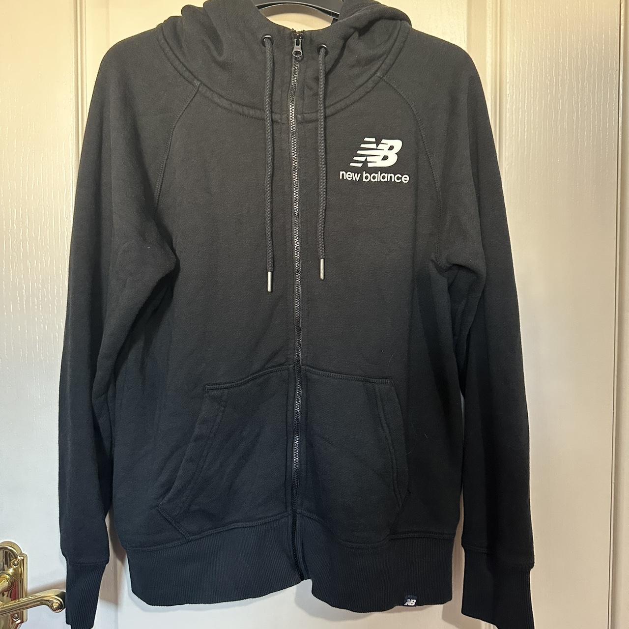 New balance black zip up jumper size S. In good... - Depop