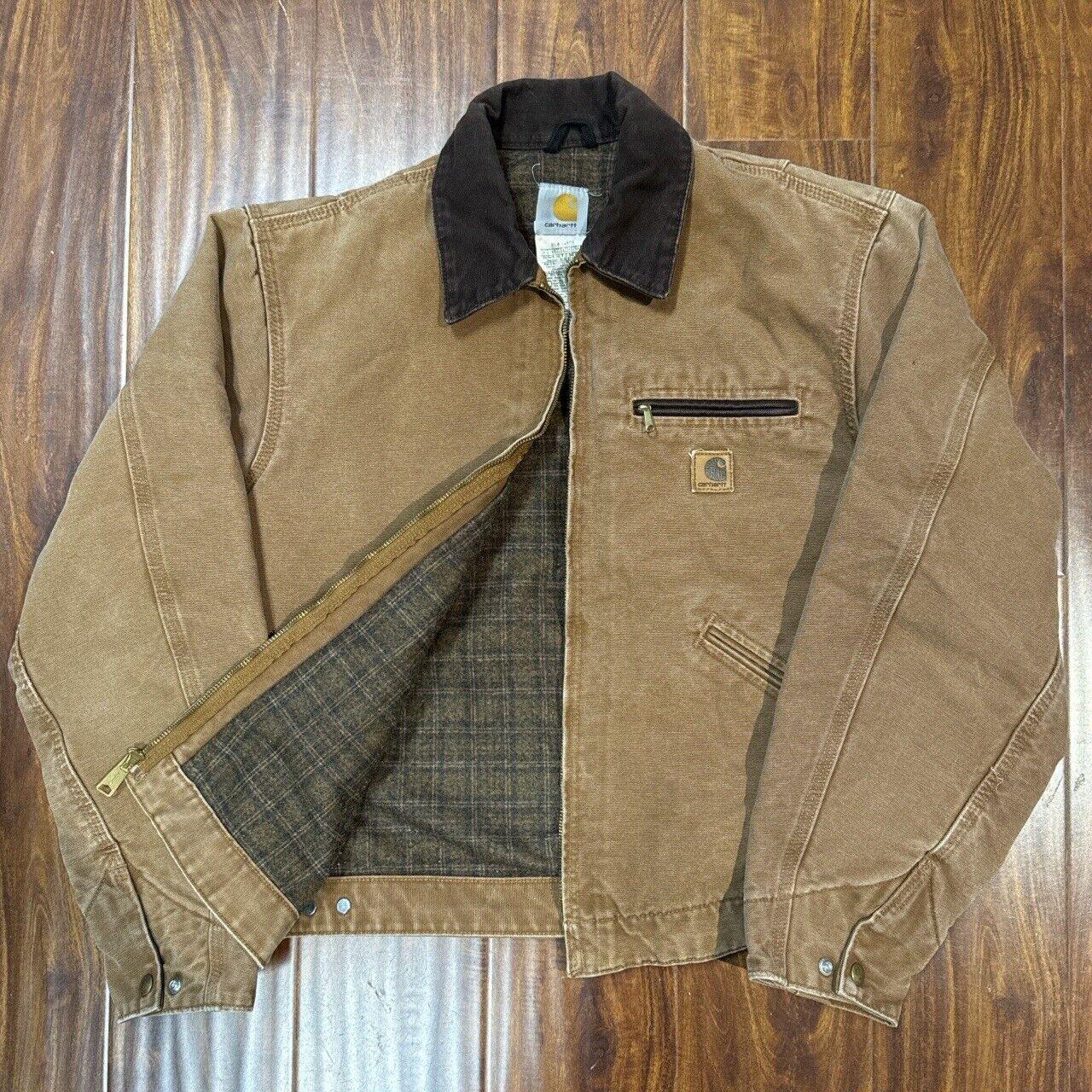 Carhartt J97 Detroit Jacket Men’s Size Medium BRN... - Depop