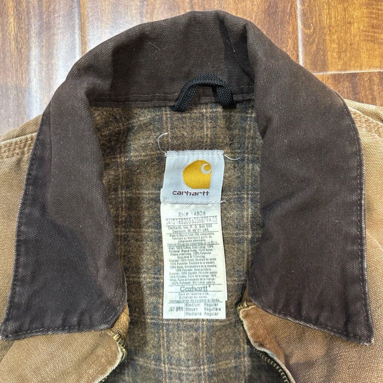 Carhartt J97 Detroit Jacket Men’s Size Medium BRN... - Depop