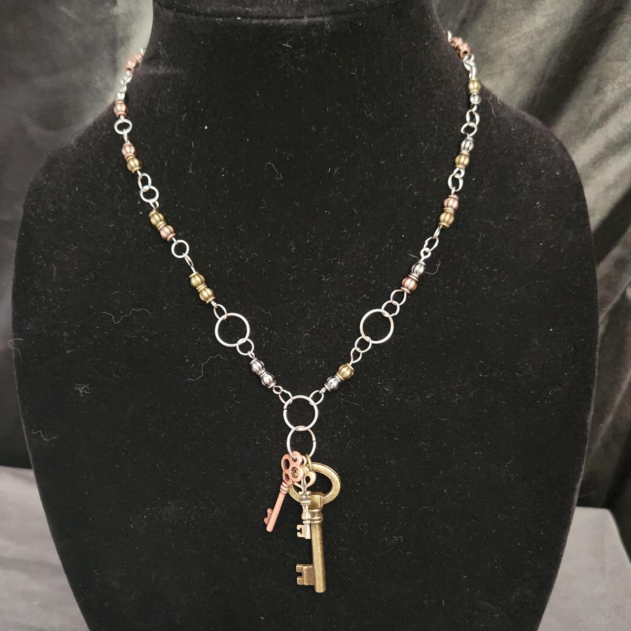 Steampunk Style Rusty Keys Necklace ☆handmade by... - Depop