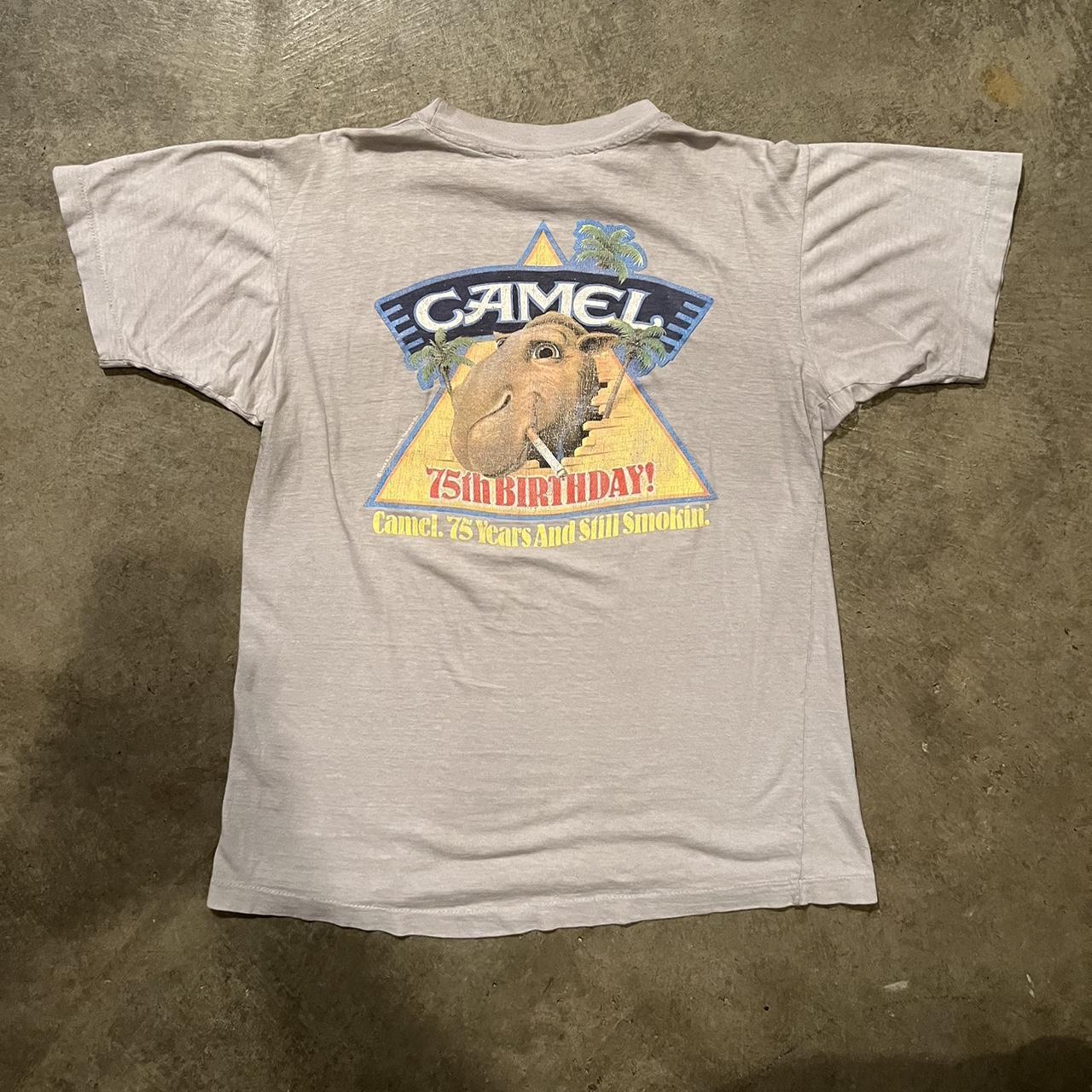 1988 Camel Cigarettes Tee 75th Anniversary Tee Great... - Depop