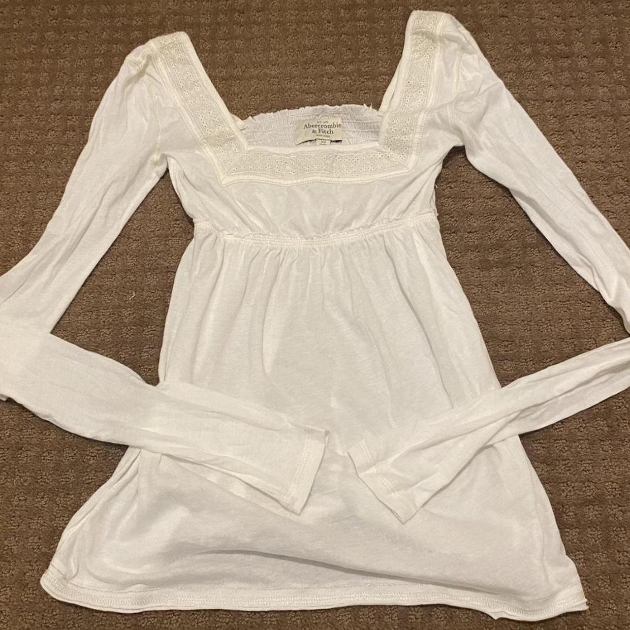 Hello! I’m in search of a white babydoll abercrombie... - Depop