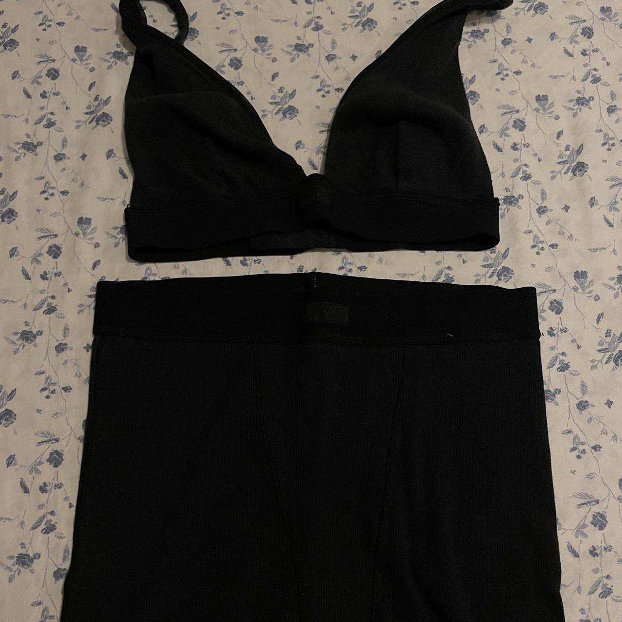 skims bralette and boxer set both are a M but could... - Depop