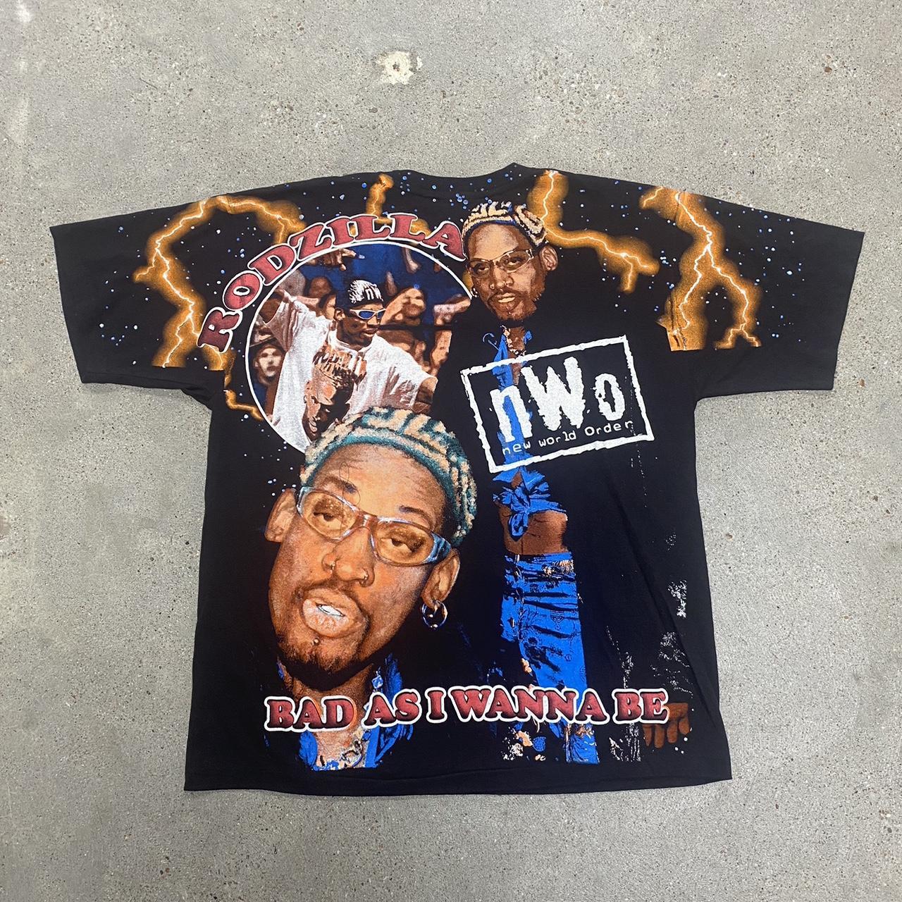 Dennis rodman nwo aop tee All over print booty... - Depop