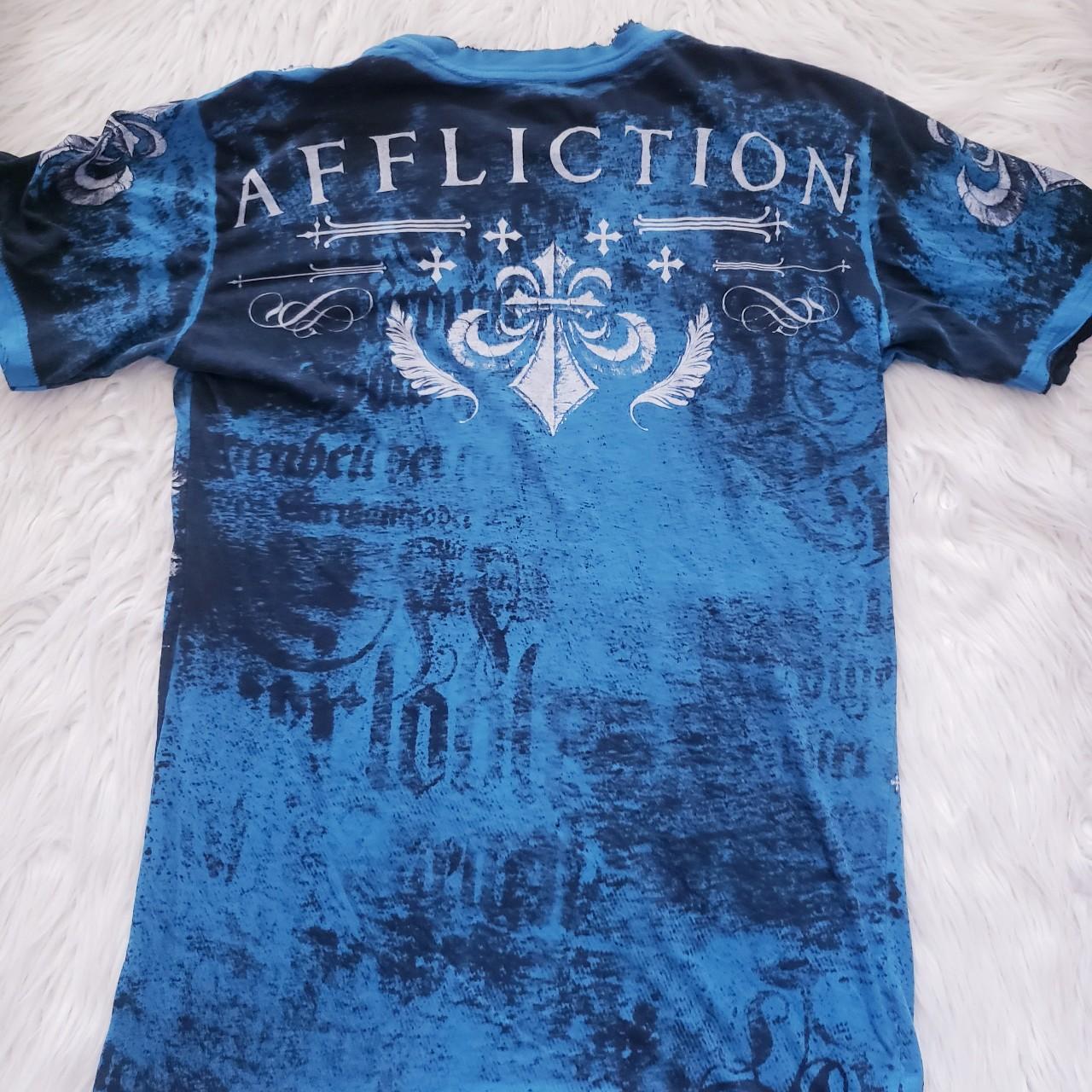 Men's reversible affliction shirt. 2 different... - Depop