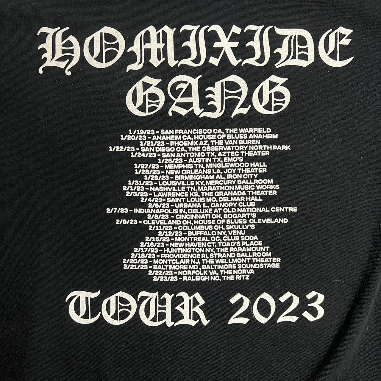 Homixide Gang Concert Shirt Size medium Brand new... - Depop