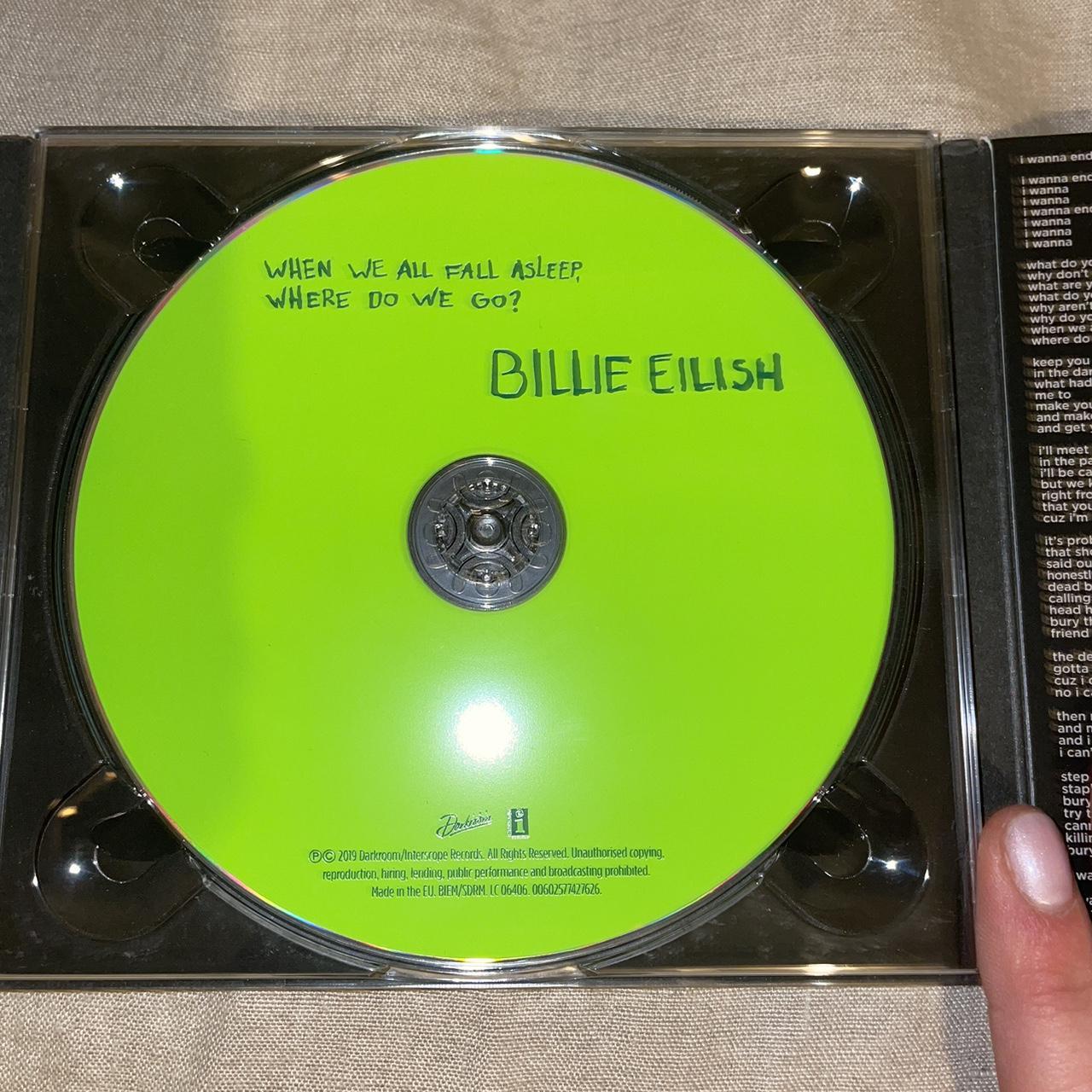 billie eilish wwafawdwg cd. played a handful of times - Depop