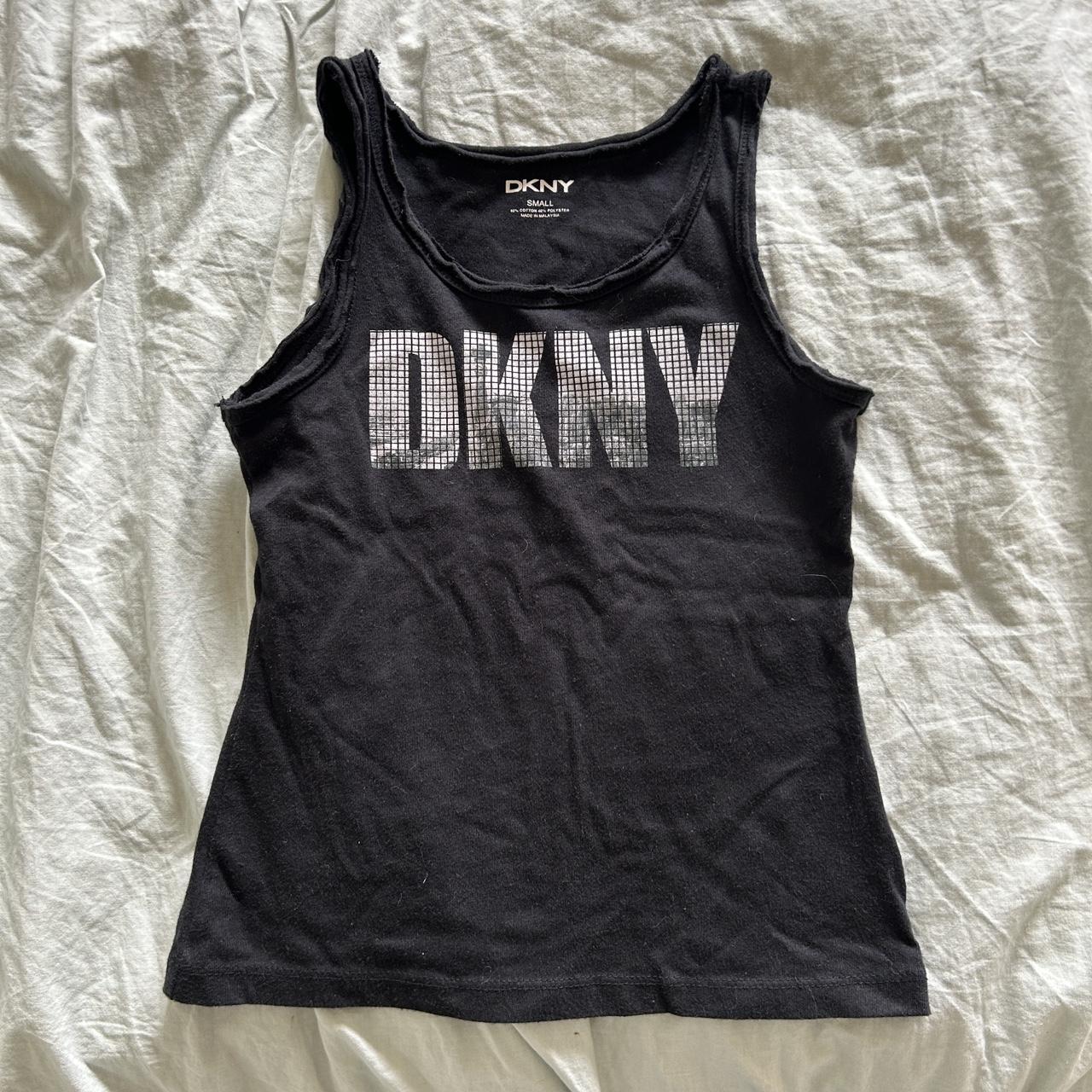 DKNY crop tank Fits more like an xs Only worn... - Depop