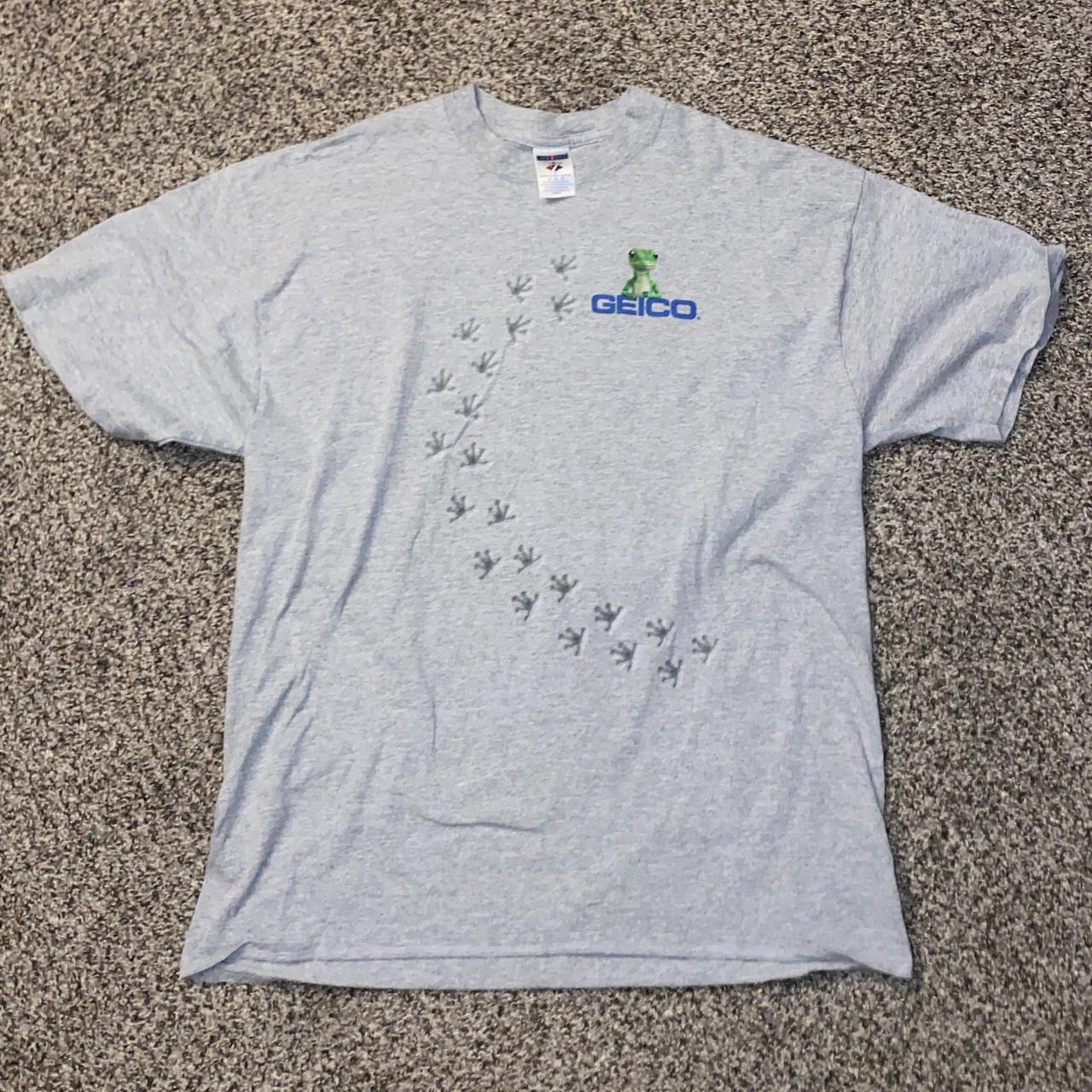 xl vintage geico t shirt perfect condition... - Depop