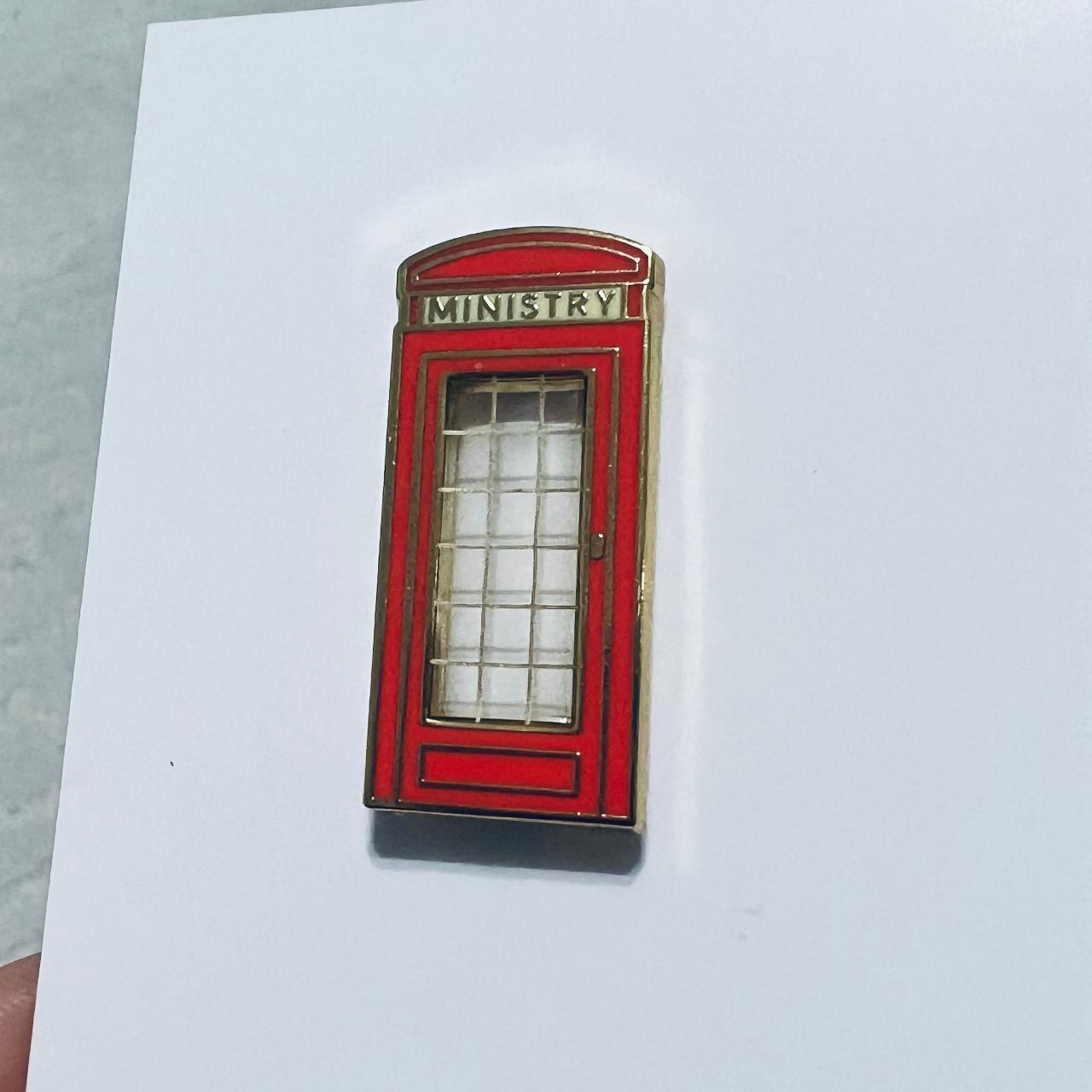 Ministry of Magic telephone booth enamel pin.... - Depop