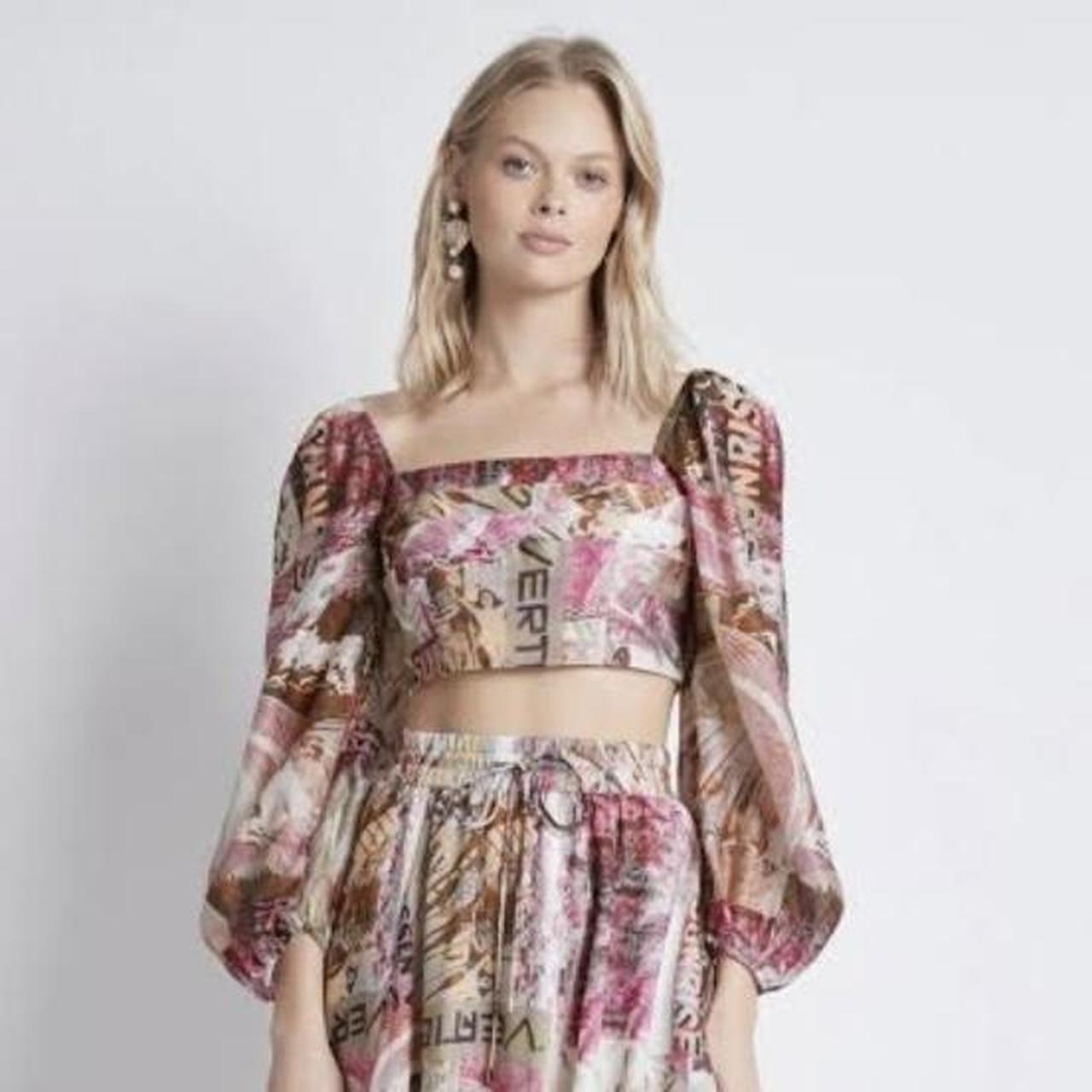 Sheike postcard crop top Never worn Tags removed - Depop