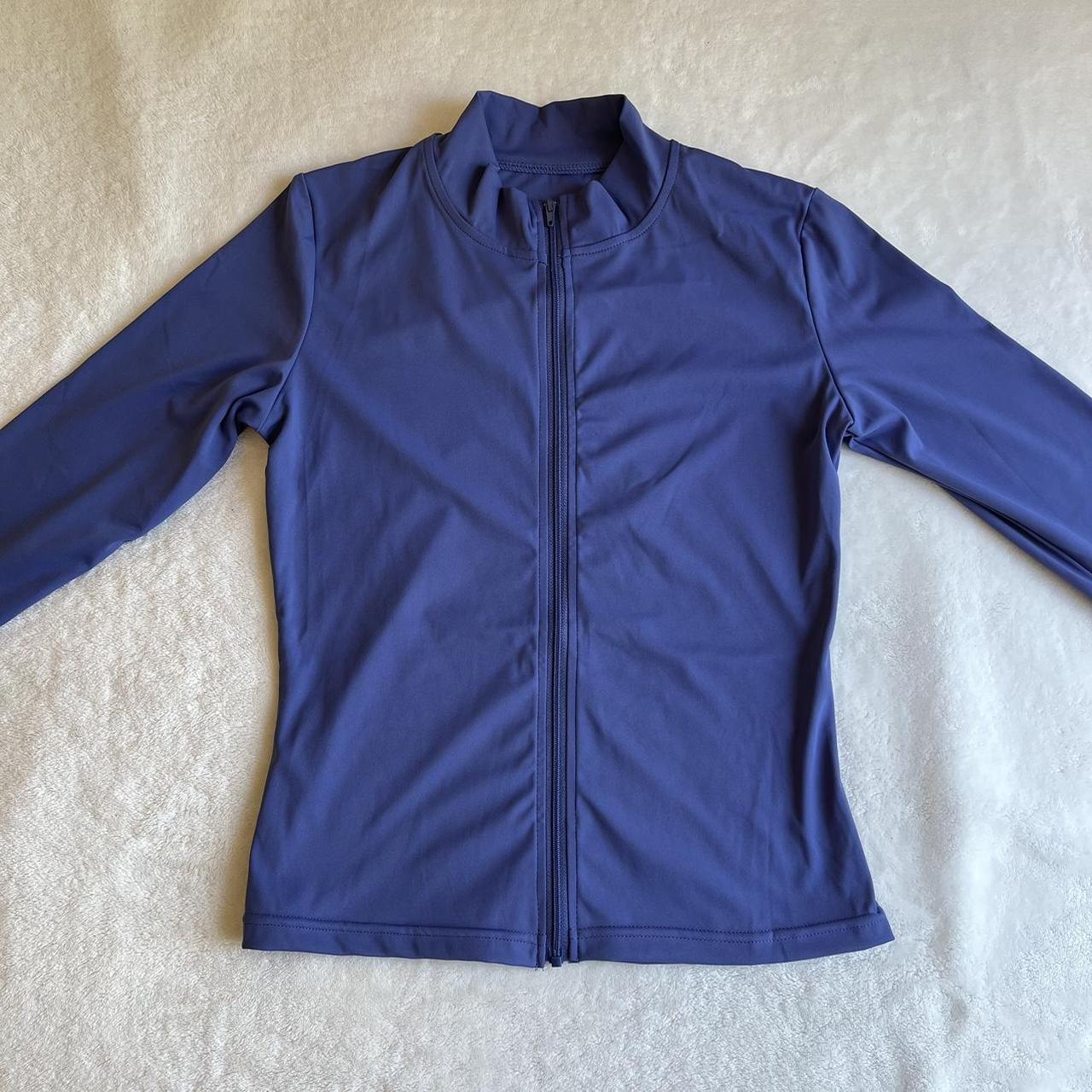 bbl gym jacket - blue - l (asian size | fits... - Depop