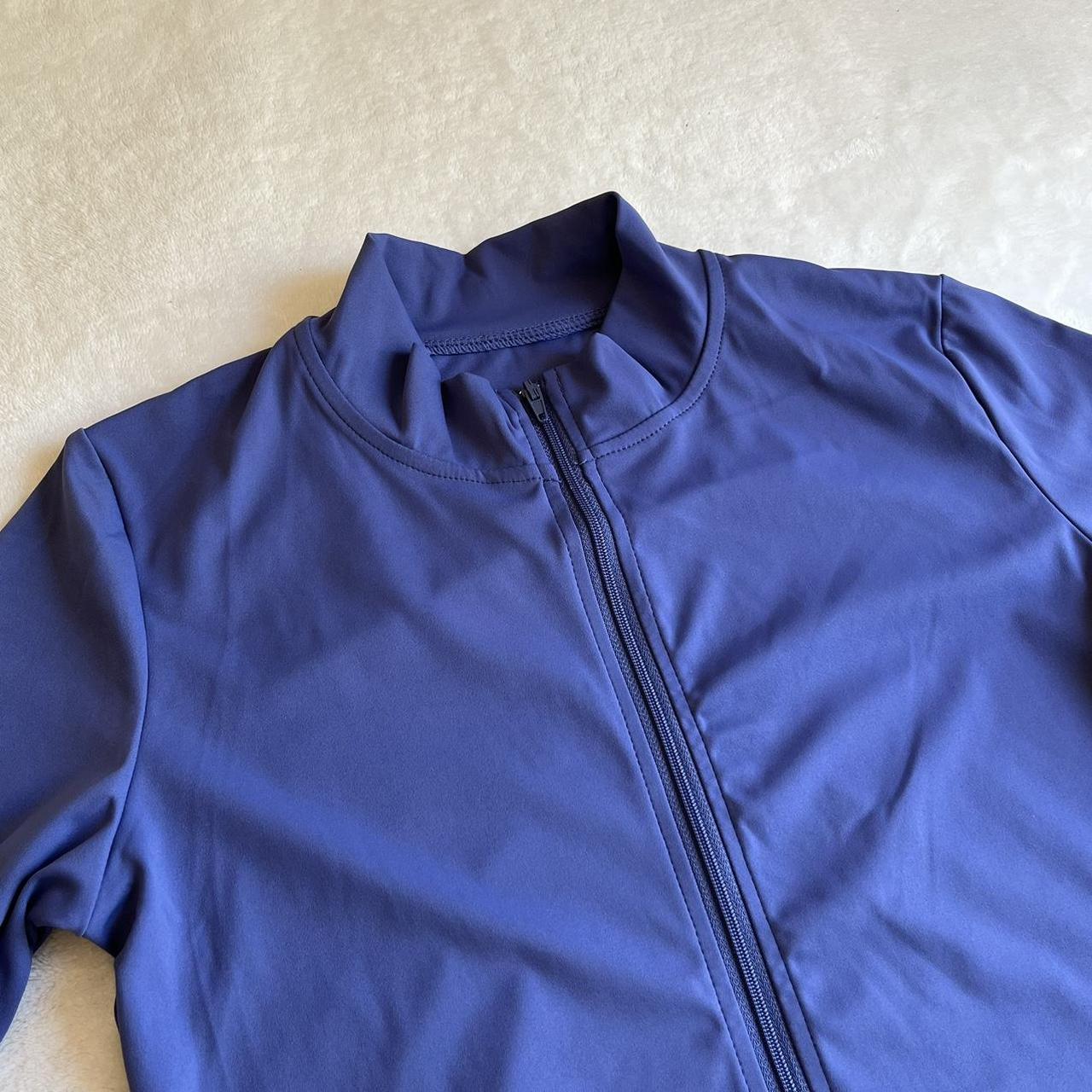 bbl gym jacket - blue - l (asian size | fits... - Depop