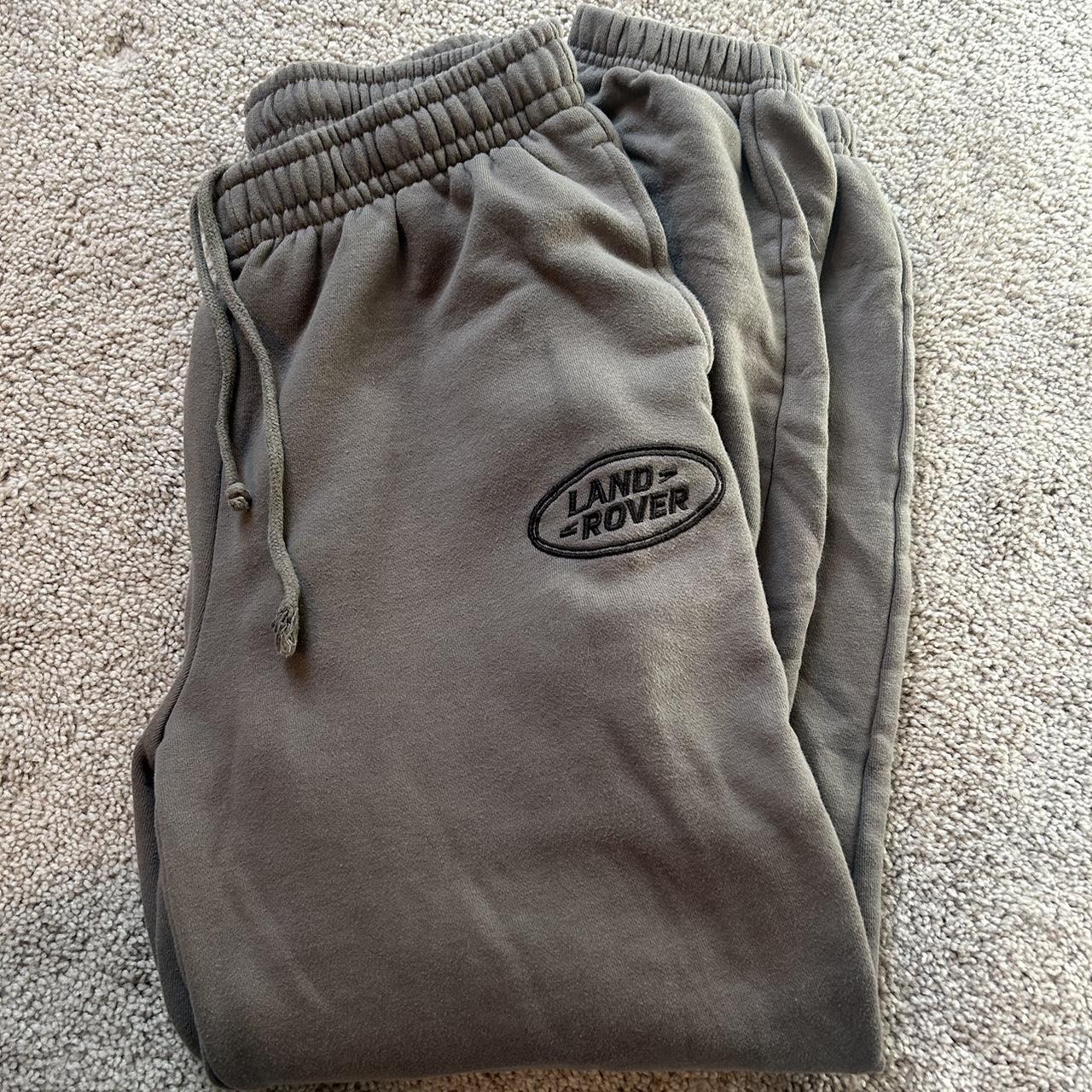 land rover sweatpants -cute brown color -size small... - Depop
