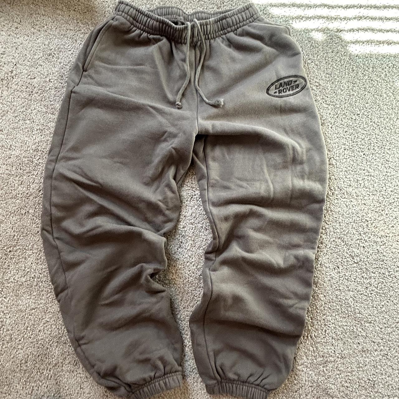 land rover sweatpants -cute brown color -size small... - Depop