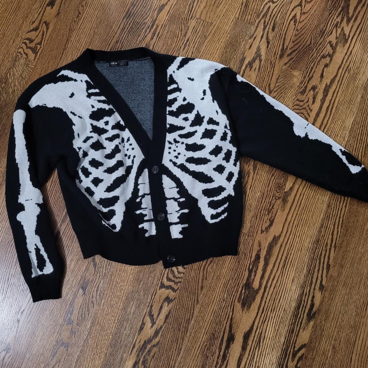 Medium, skeleton sweater Well loved in good... - Depop
