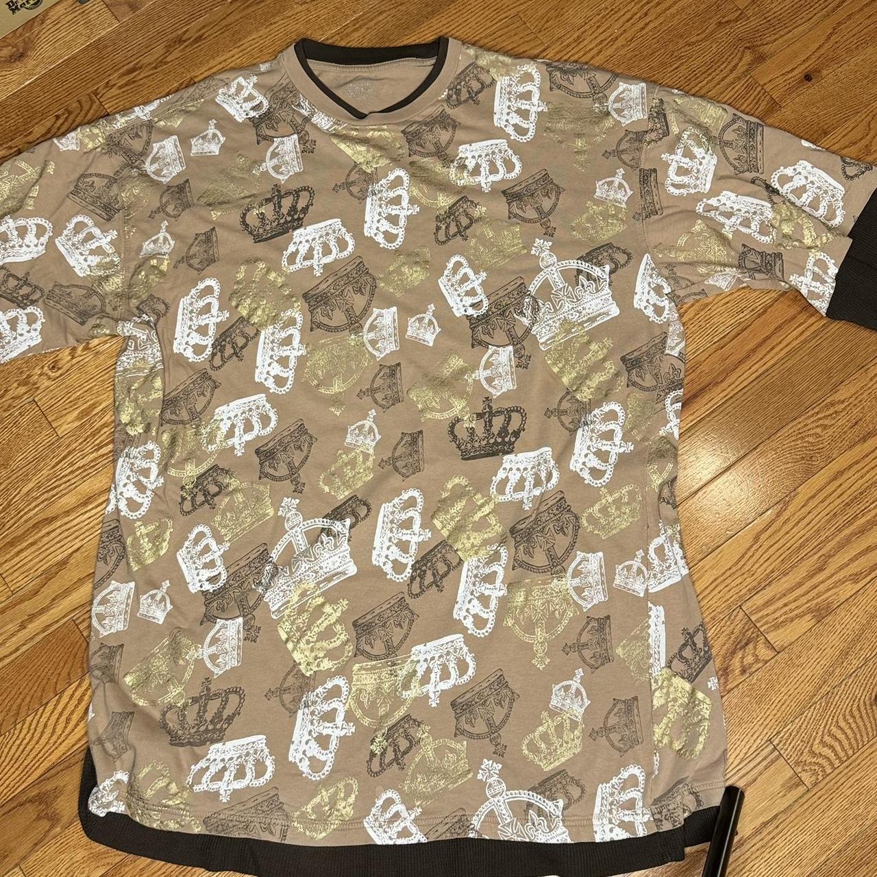 Vintage super baggy y2K foot locker xxxl crown brown... - Depop