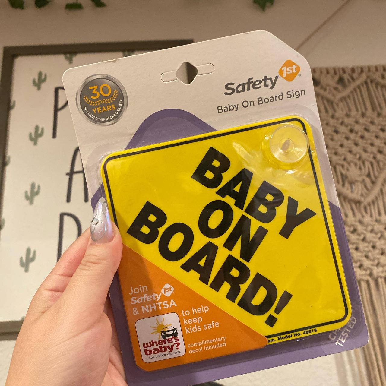 ⚠️Baby on Board Sign ⚠️ New, Unopened - Depop