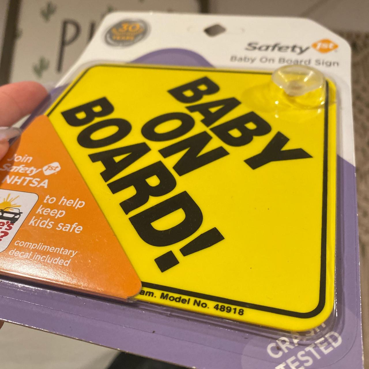 ⚠️Baby on Board Sign ⚠️ New, Unopened - Depop