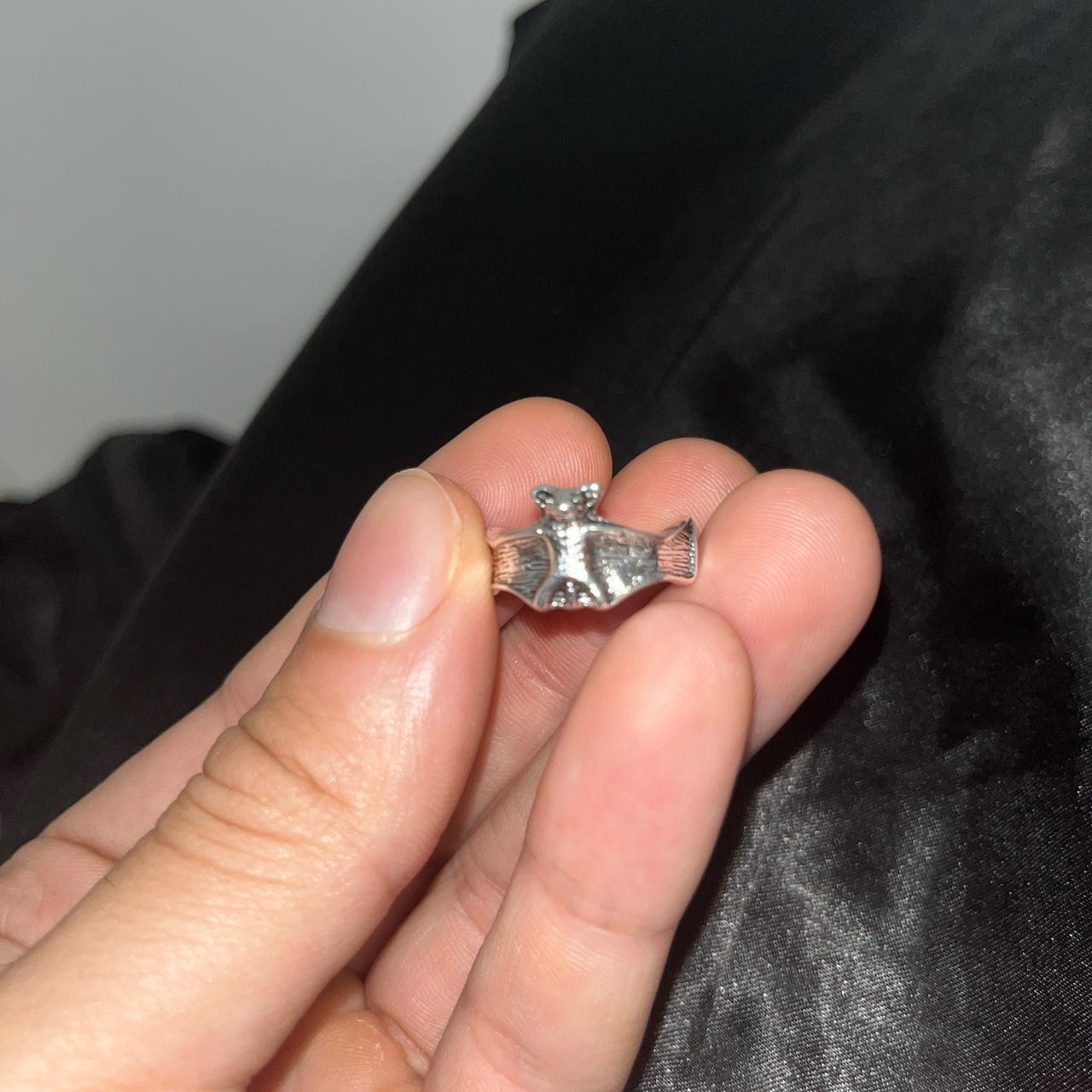 Silver Goth Bat Ring #ring - Depop