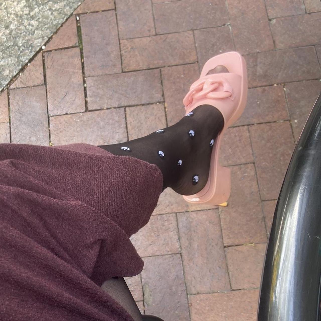 Baby pink plastic heels BP brand. Originally bought... - Depop