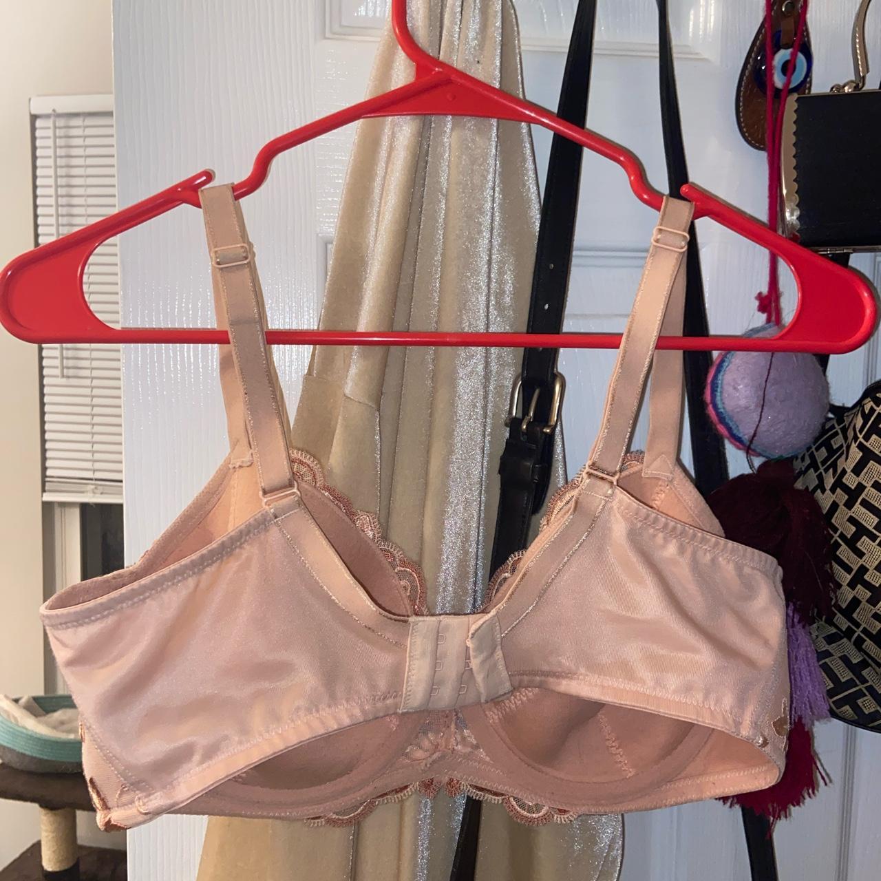 Pink Soma lace bra, size 36D full coverage - Depop
