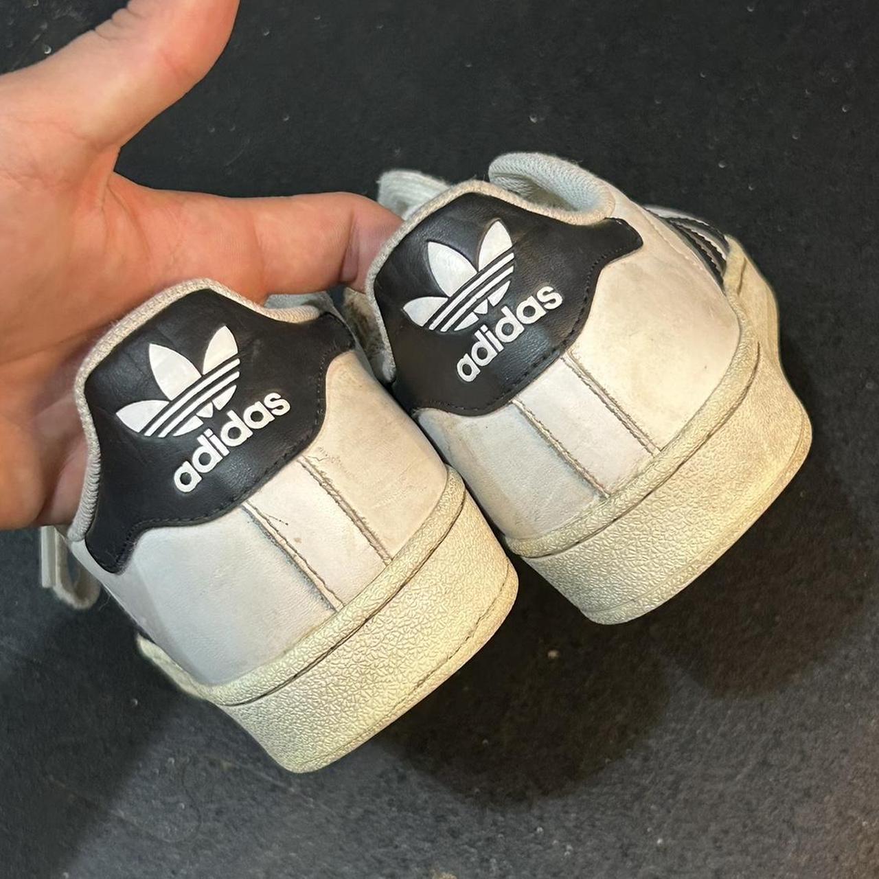 Y2K Adidas Superstar trainers in white and... | Depop