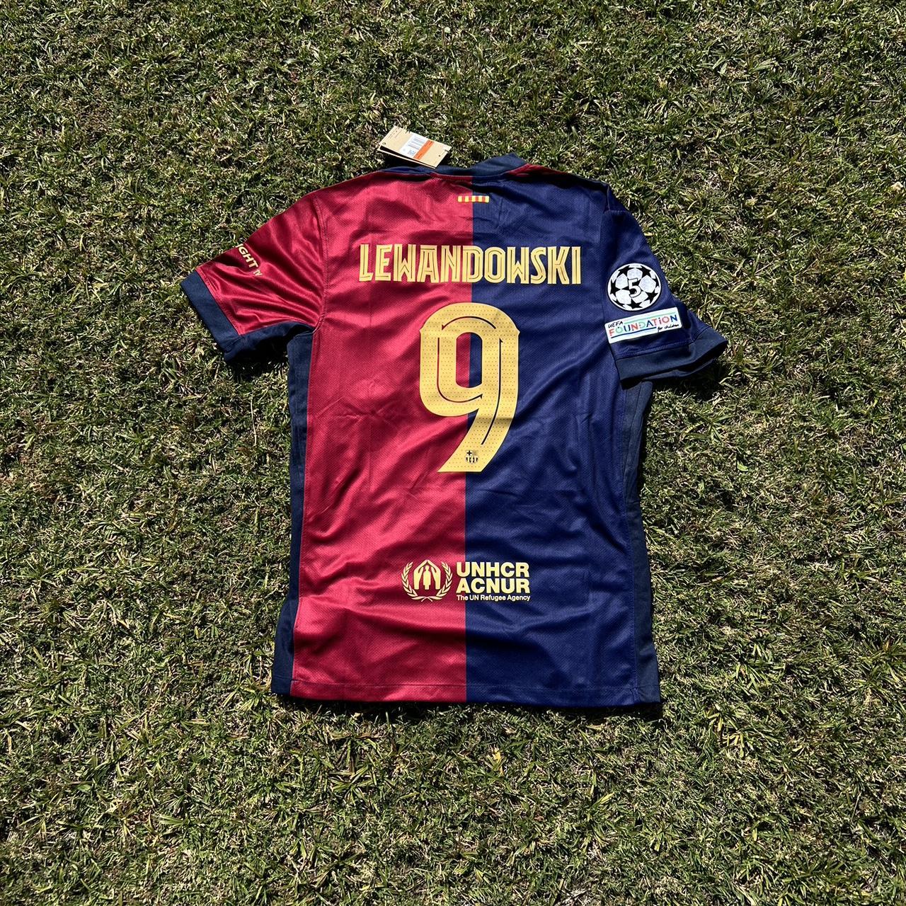 Robert Lewandowski Nike FC Barcelona 24/25 Home Kit... - Depop